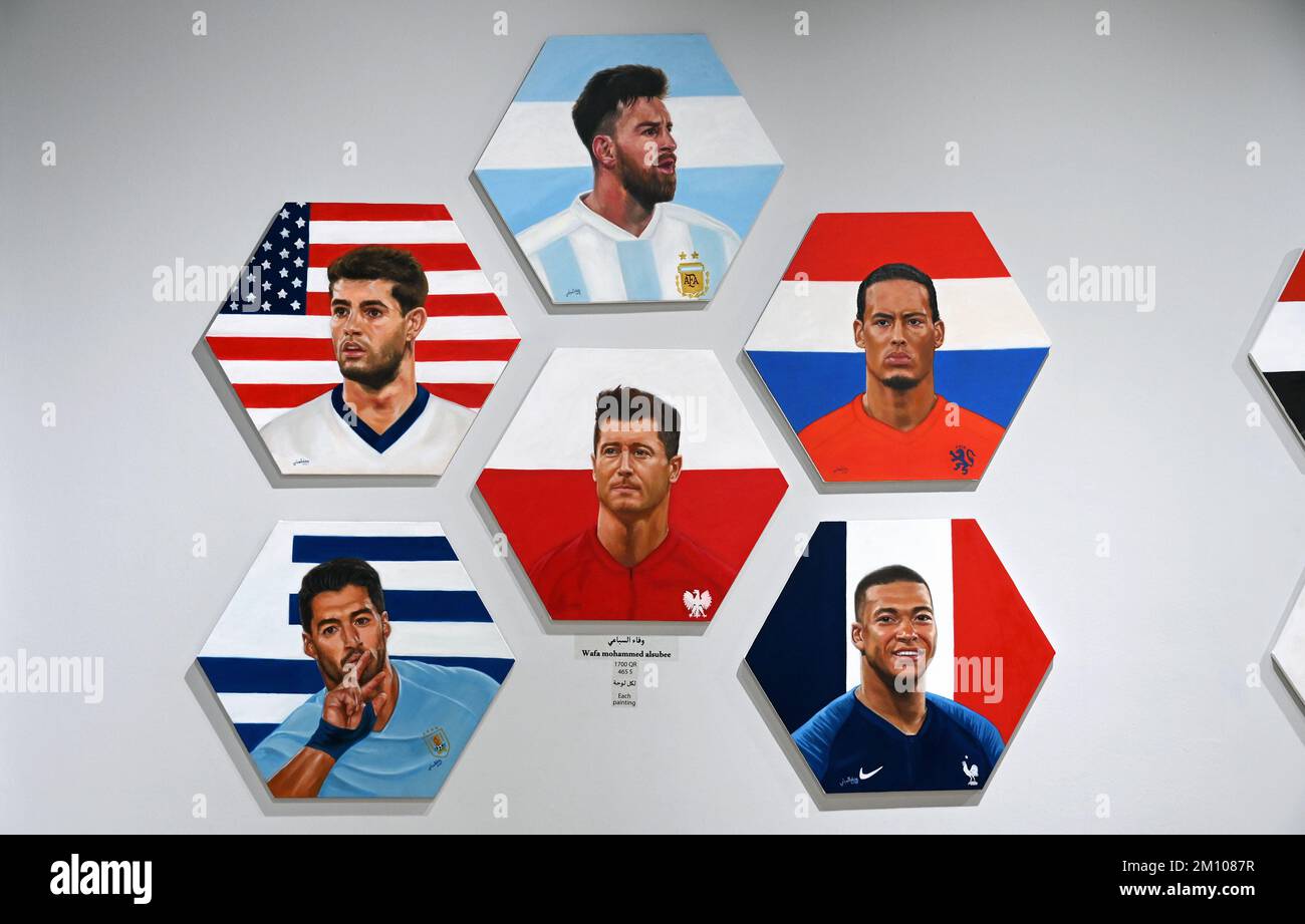 Fussball, Weltmeisterschaft, Qatar 2022, Doha, ; Portrait GemŠlde von ...