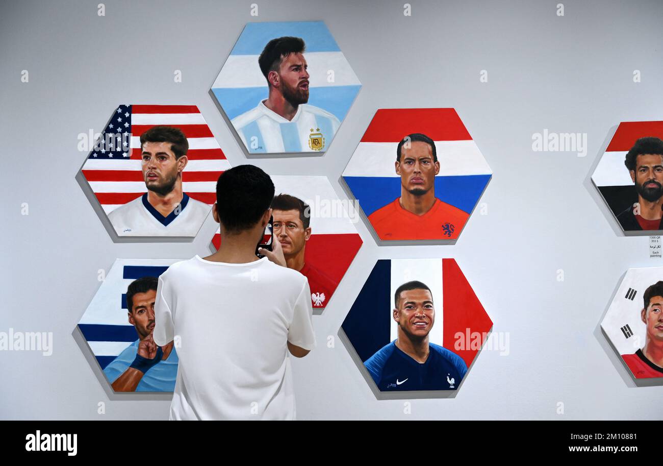 Fussball, Weltmeisterschaft, Qatar 2022, Doha, ; Portrait GemŠlde von ...