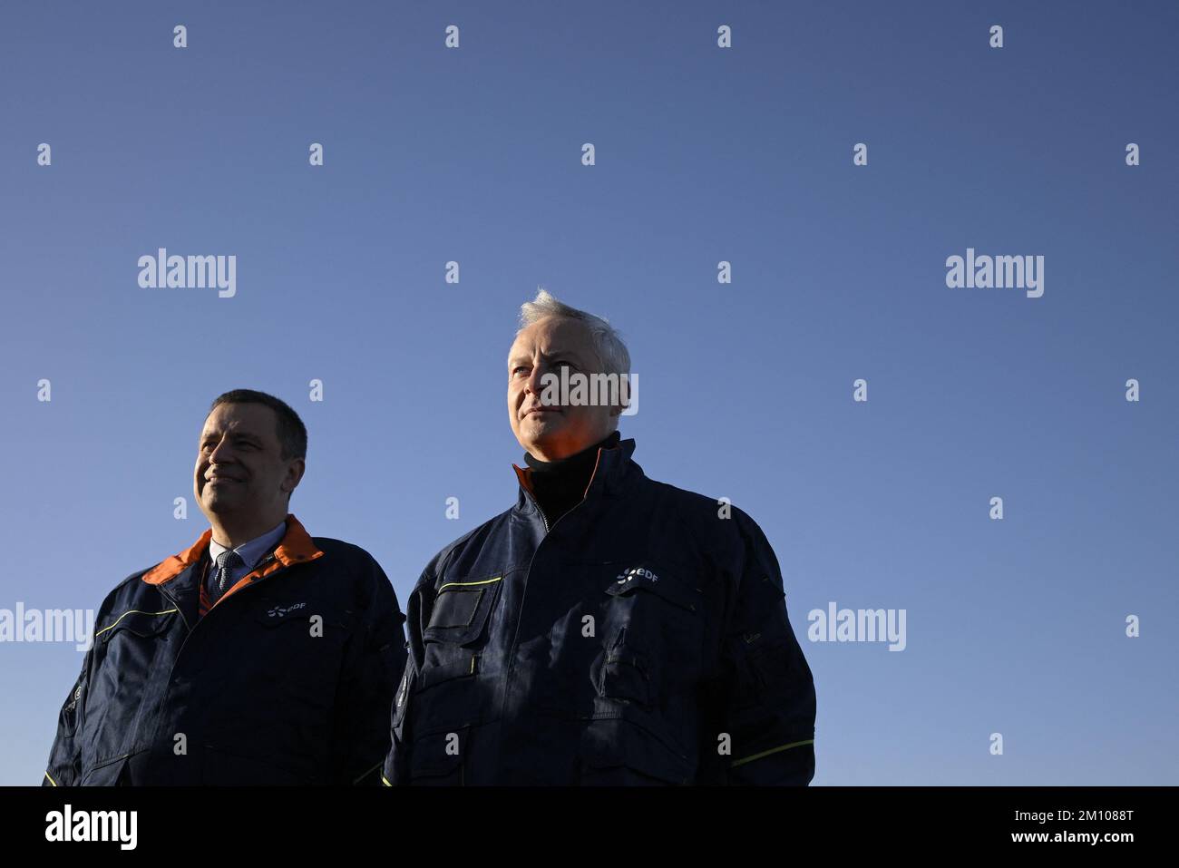 Economy Minister Bruno Le Maire and EDF CEO Luc Remont visit to the ...