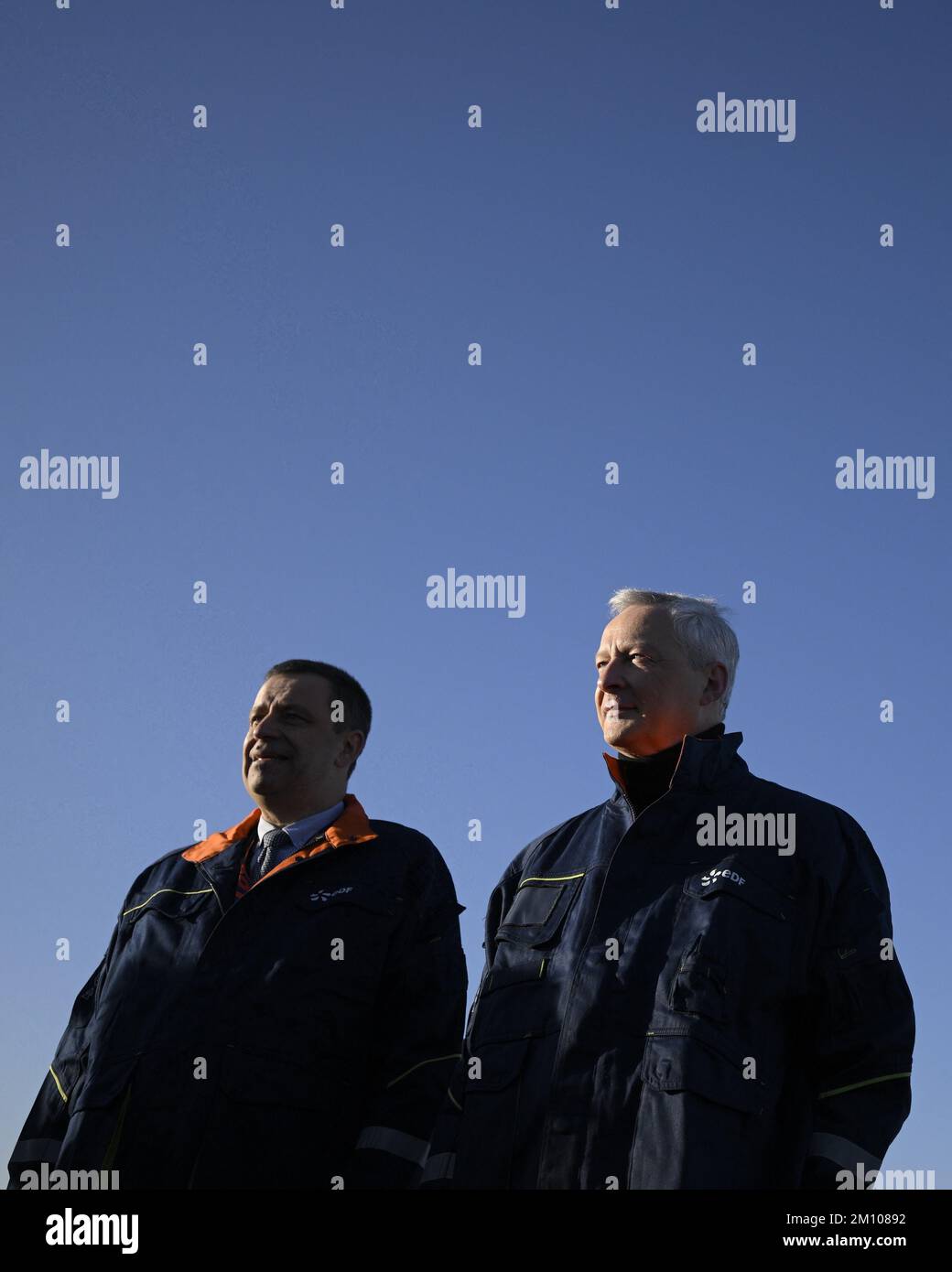 Economy Minister Bruno Le Maire and EDF CEO Luc Remont visit to the ...