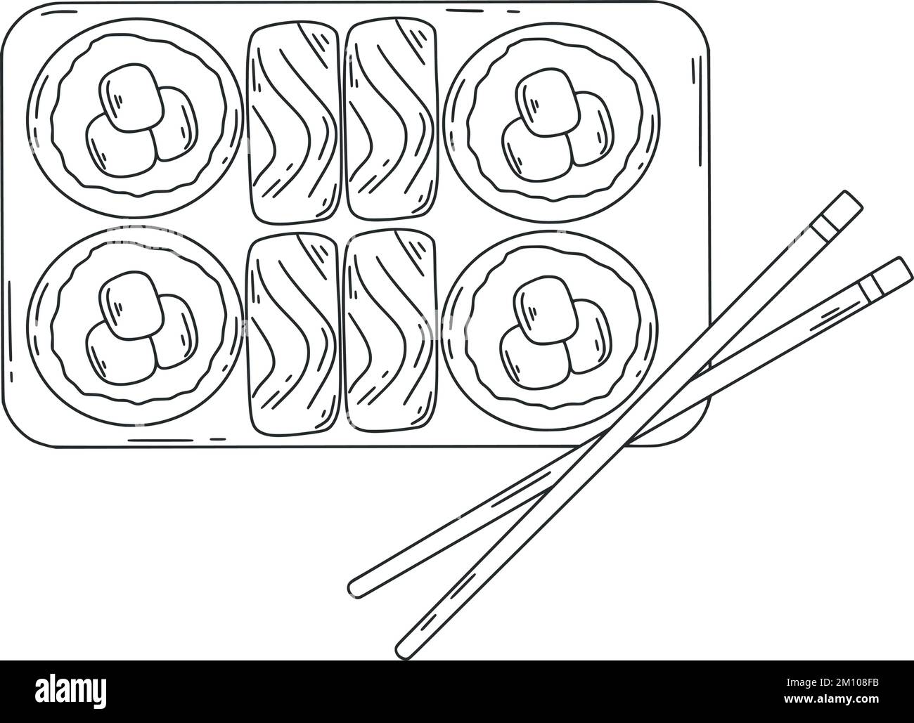 Sushi sticks vector vectors Cut Out Stock Images & Pictures - Alamy