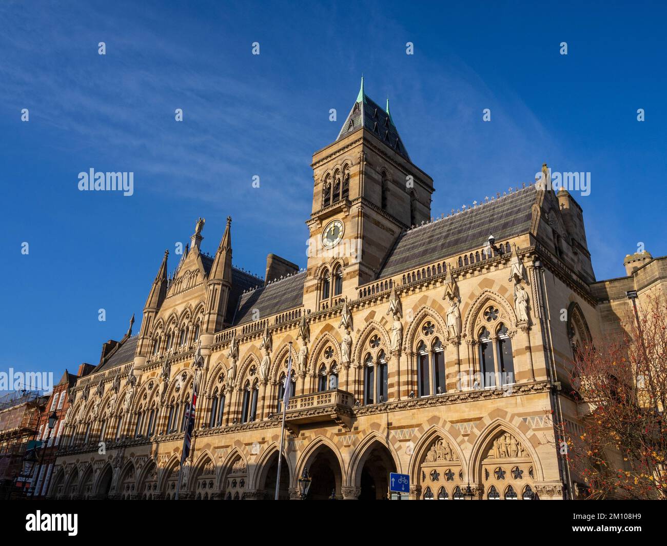Exterior of Northampton Guildhall built 1861-64 by Edward Godwin in the ...