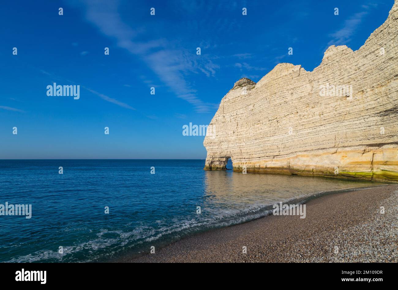 Limestone cliffs at Etretat, Coast of Normandy, France Stock Photo - Alamy
