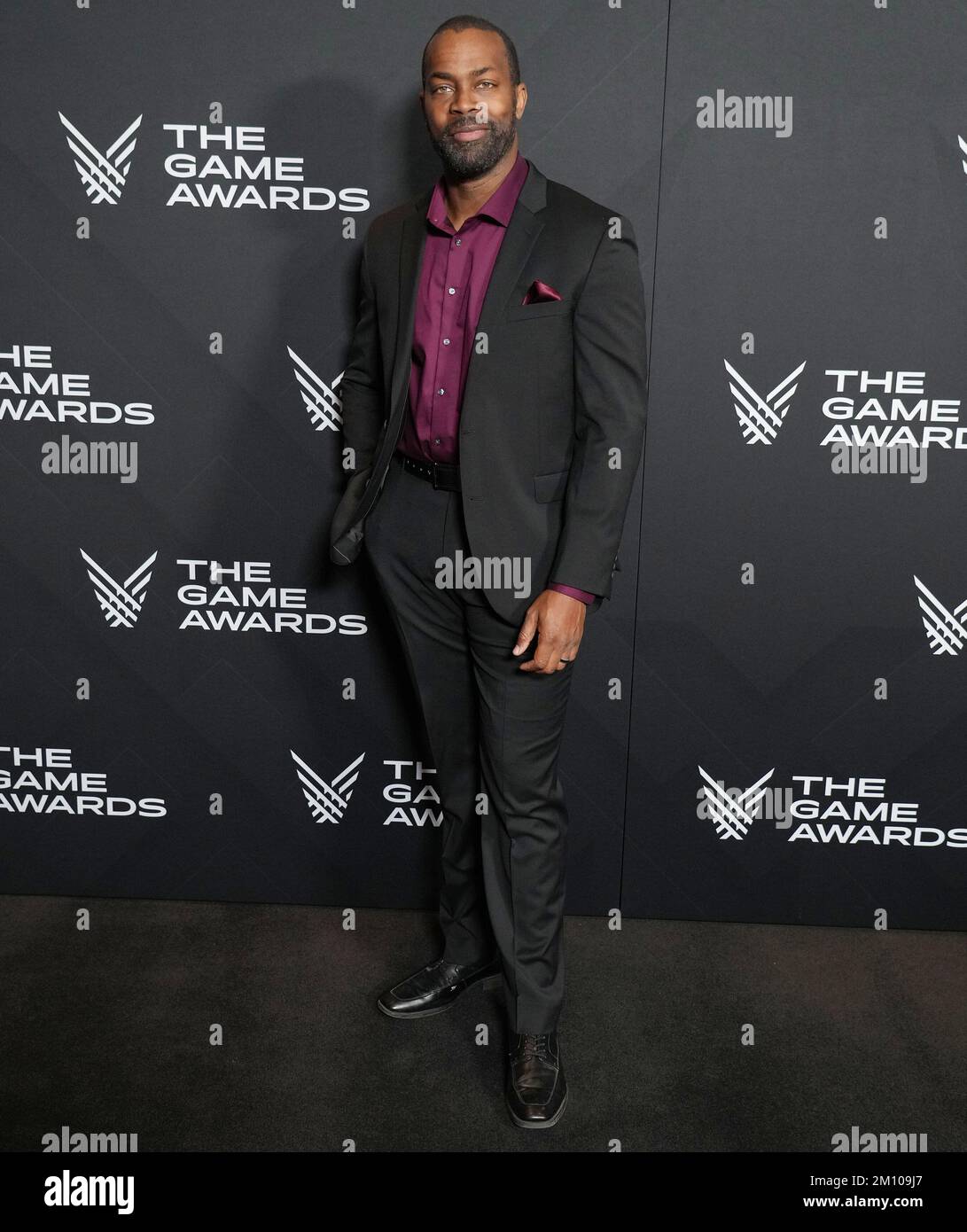 Los Angeles, CA, December 8, 2022. Damion Poitier arrives at The Game ...