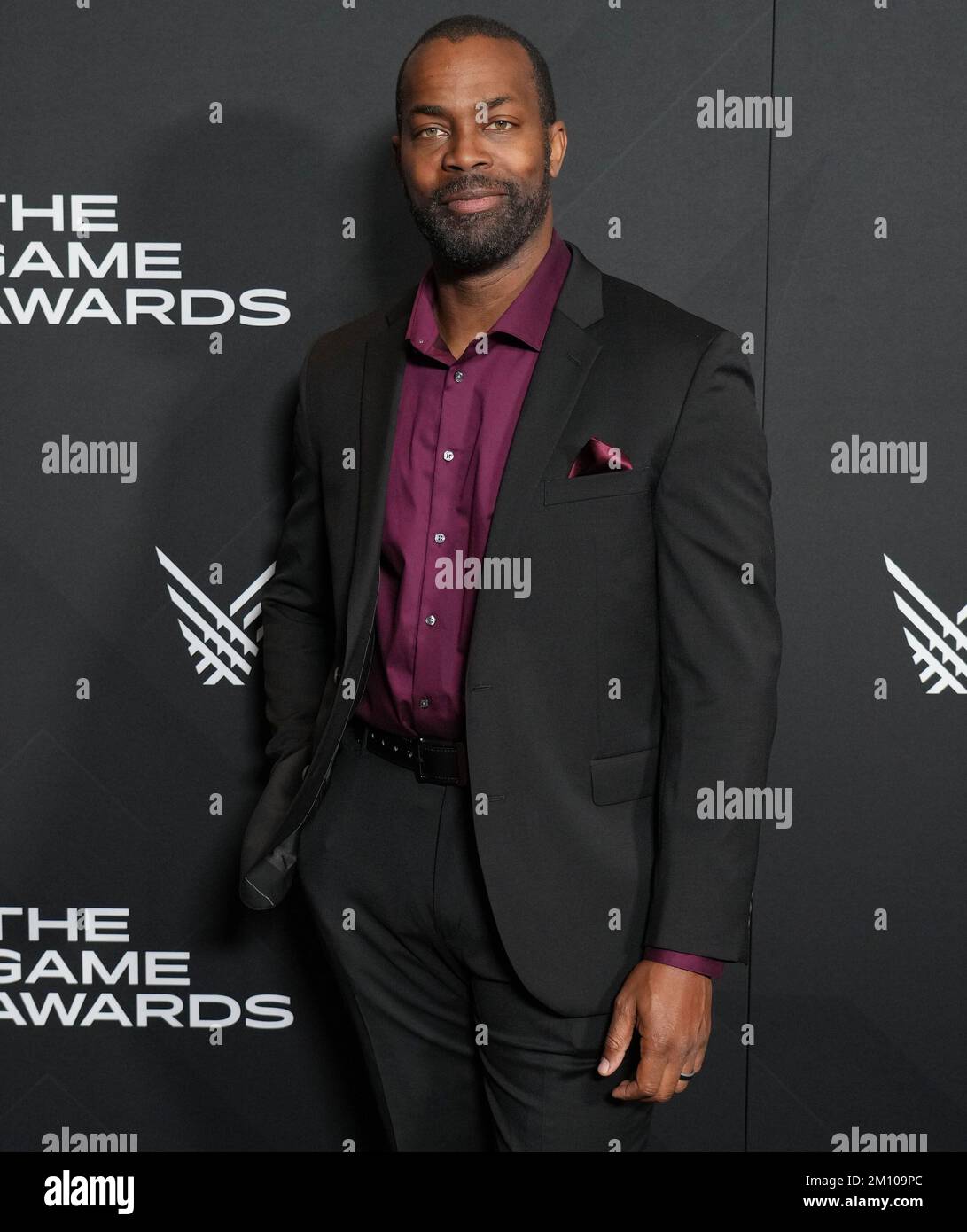 Los Angeles, USA. 08th Dec, 2022. Damion Poitier arrives at The Game ...