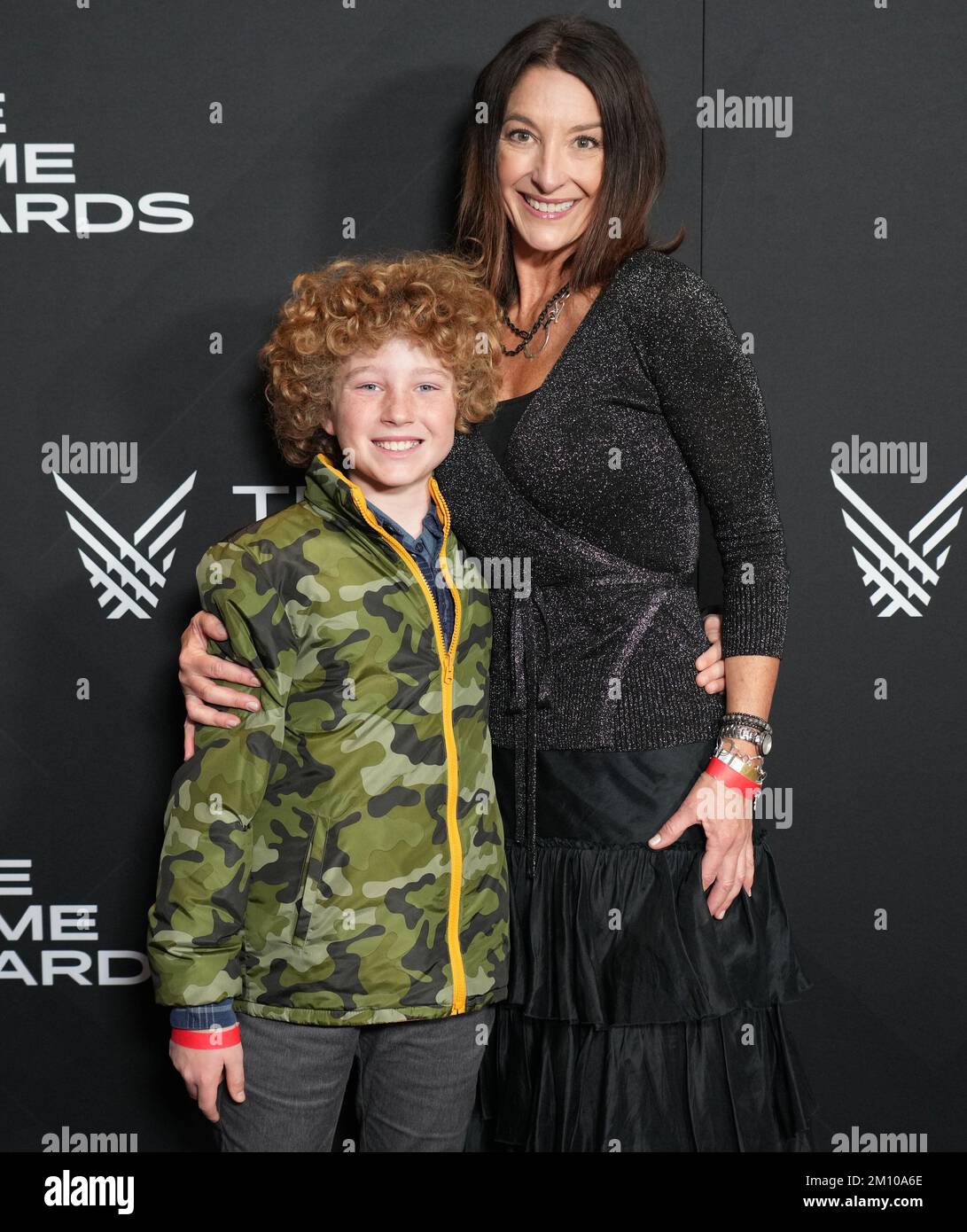 Los Angeles, CA, December 8, 2022. (L-R) Cole Becker and Adrienne Lauer ...