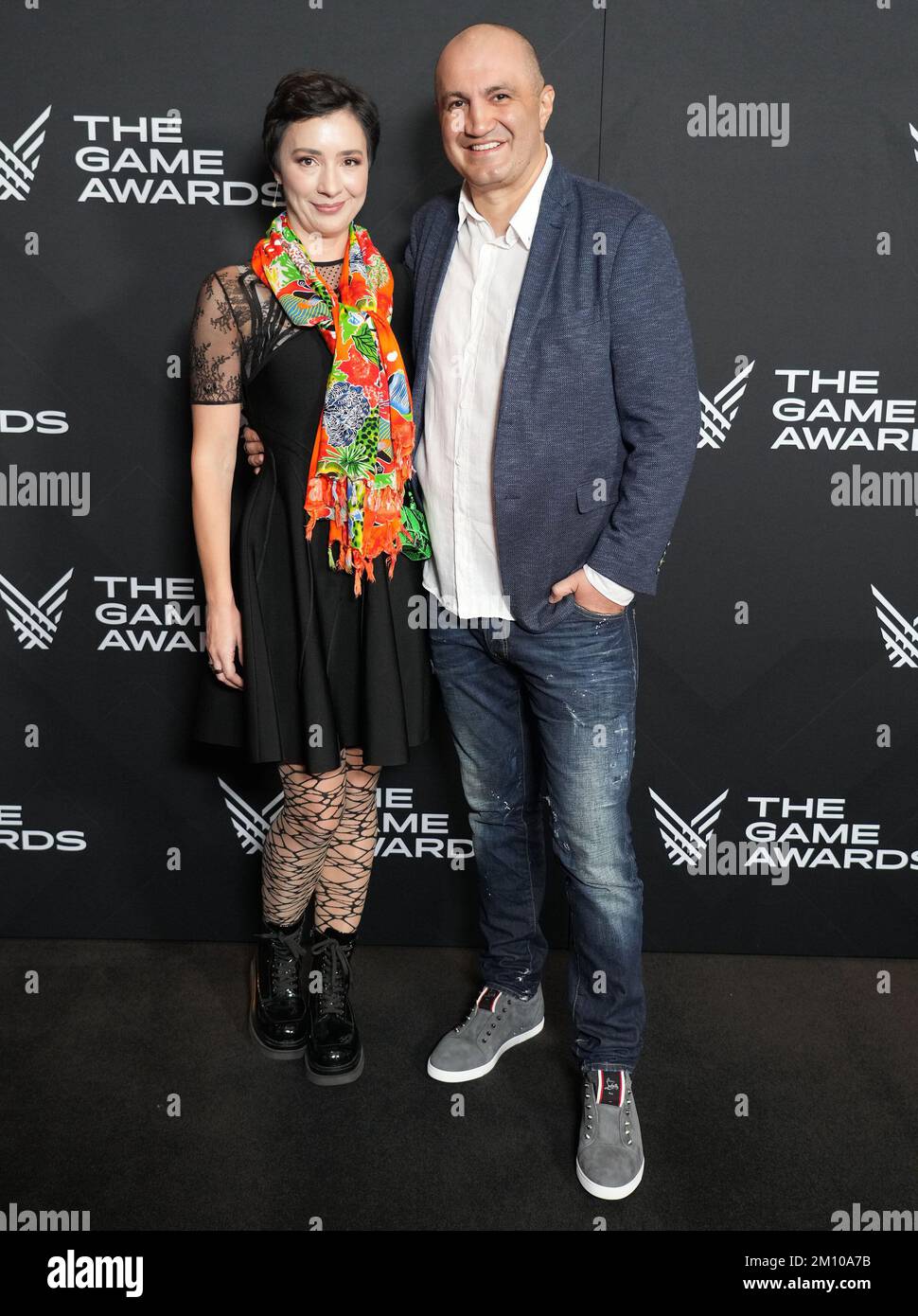 Los Angeles, CA, December 8, 2022. (L-R) Anamaria Stroie and Silviu ...