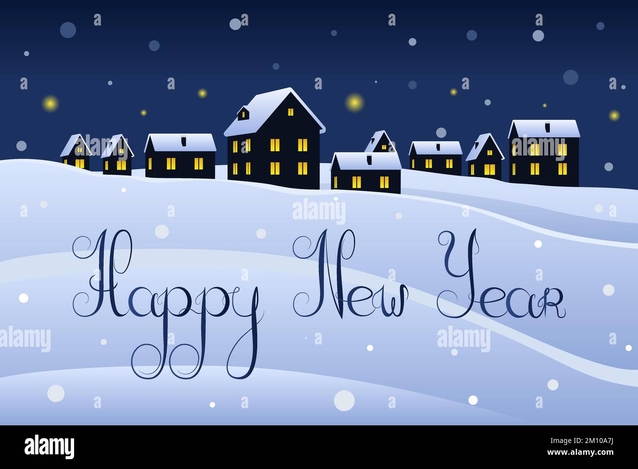 New Year card. Vector illustration Stock Vector Image & Art - Alamy