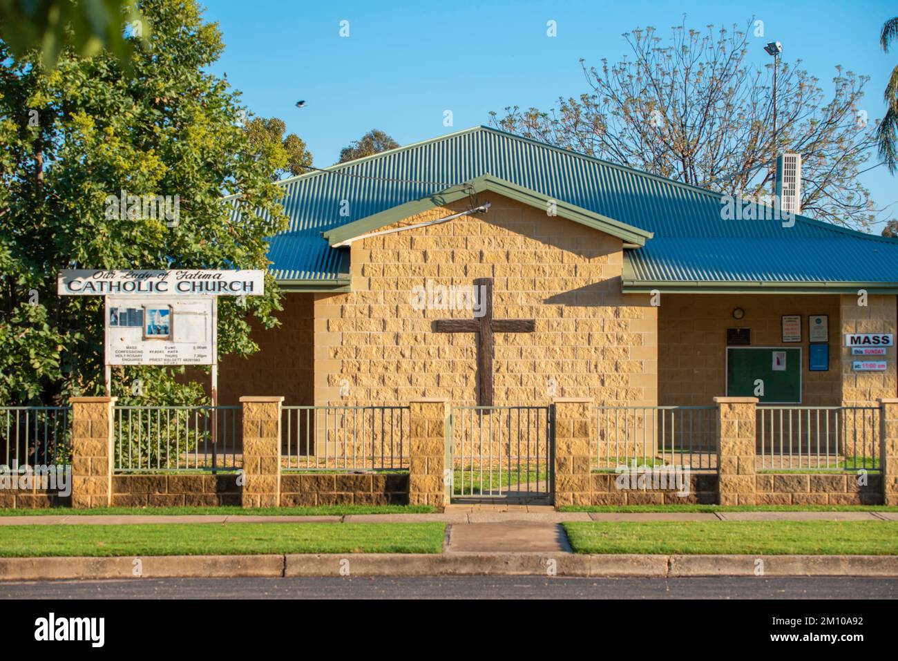 An early morning shot of Our Lady of Fatima Catholic Church in the ...