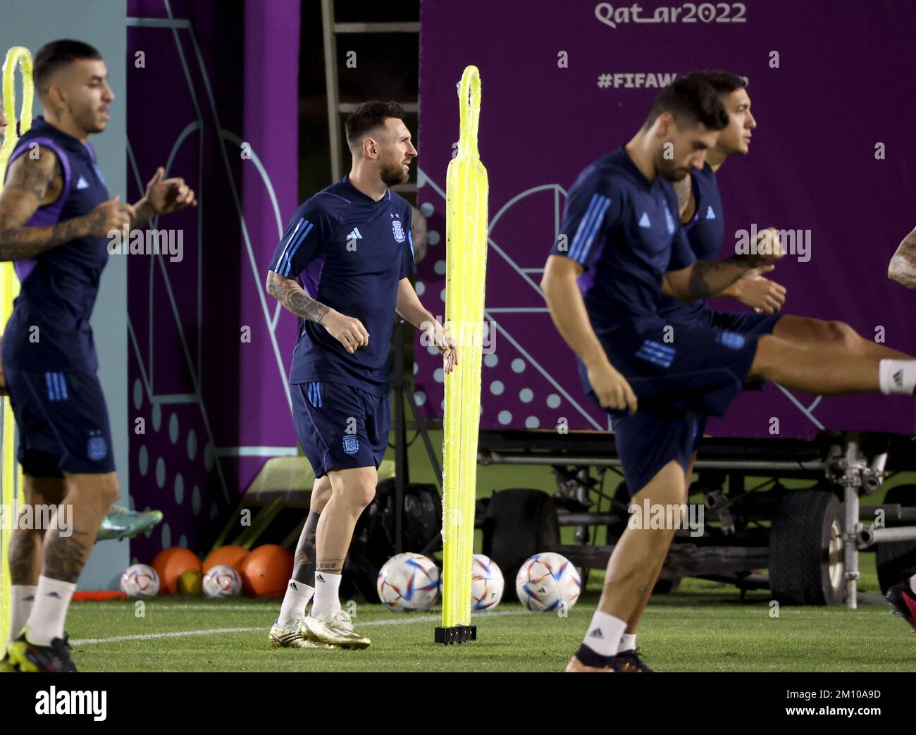 Lionel Messi of Argentina during Argentina training session at the ...