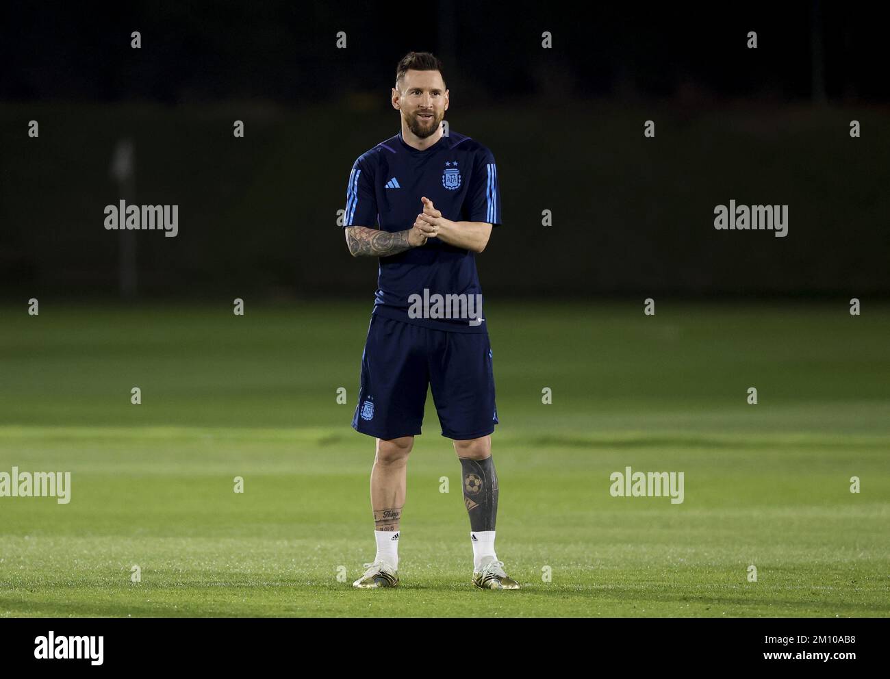 Lionel Messi of Argentina during Argentina training session at the ...