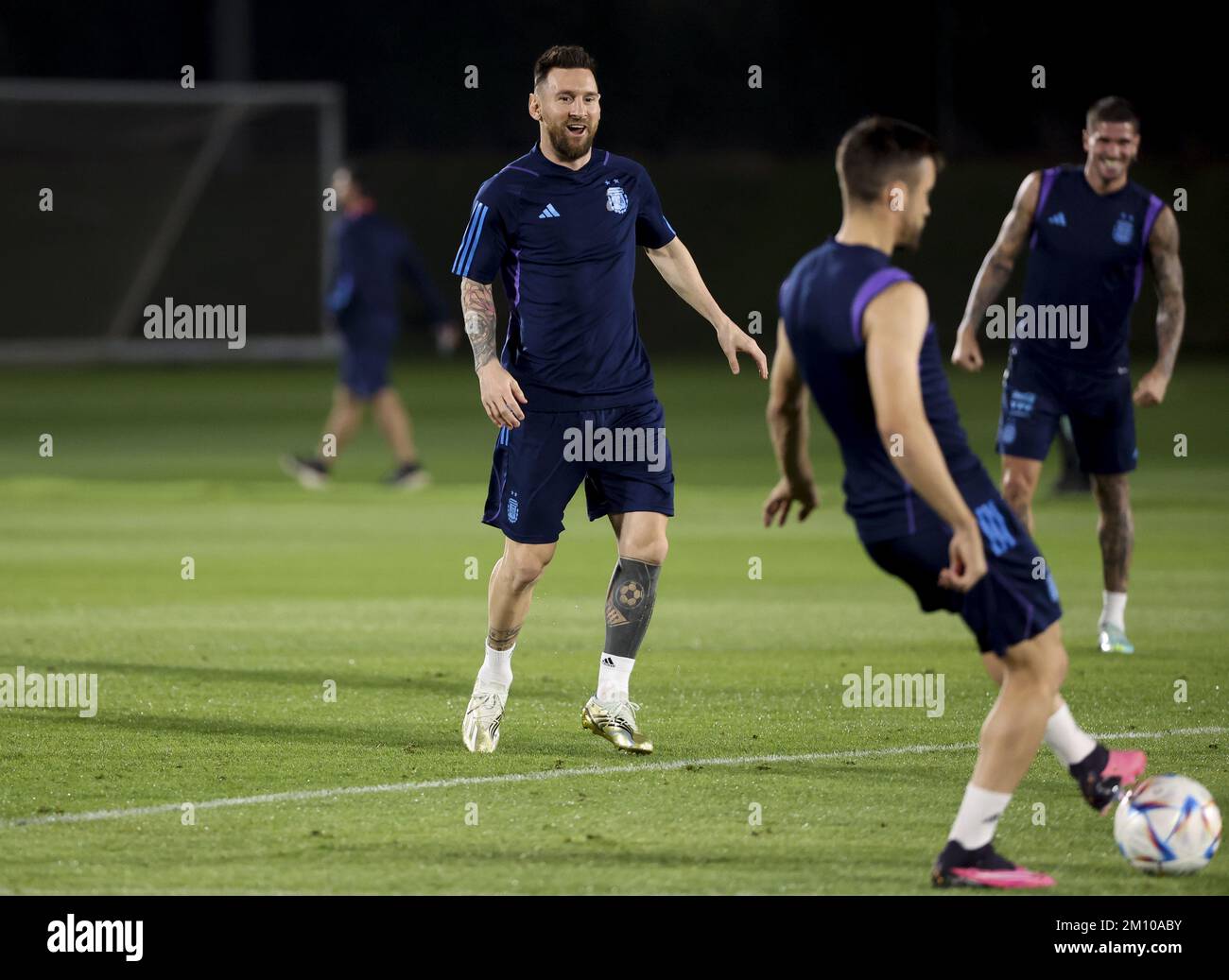 Lionel Messi of Argentina during Argentina training session at the ...