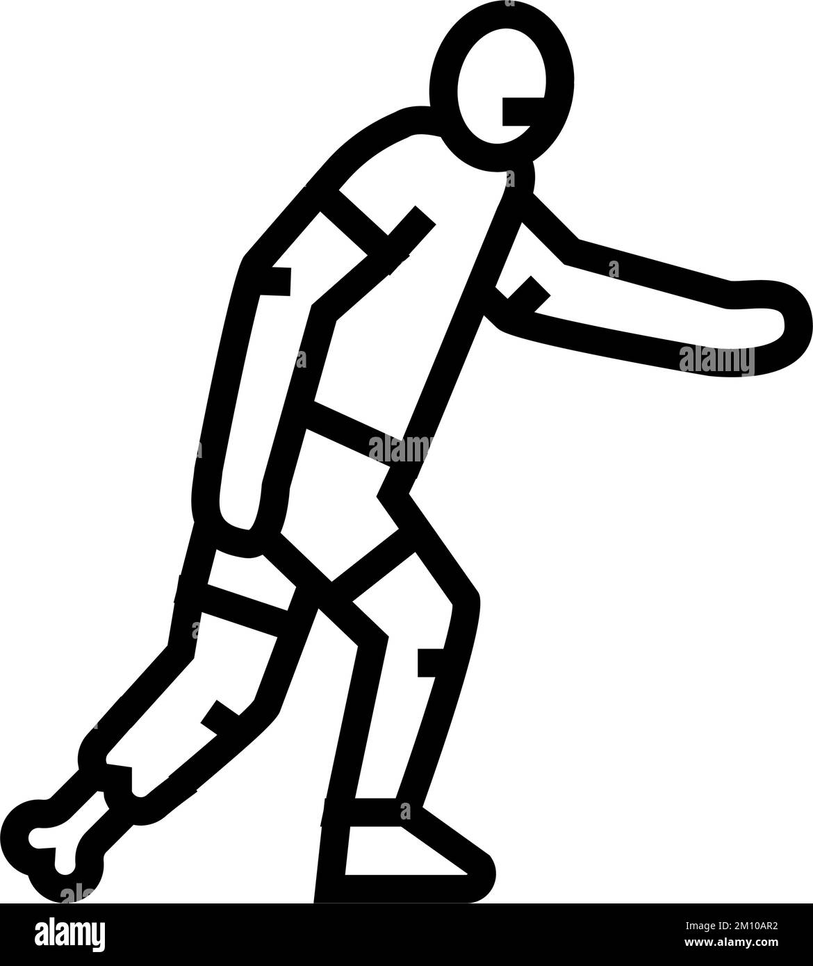 scary zombie line icon vector illustration Stock Vector Image & Art - Alamy