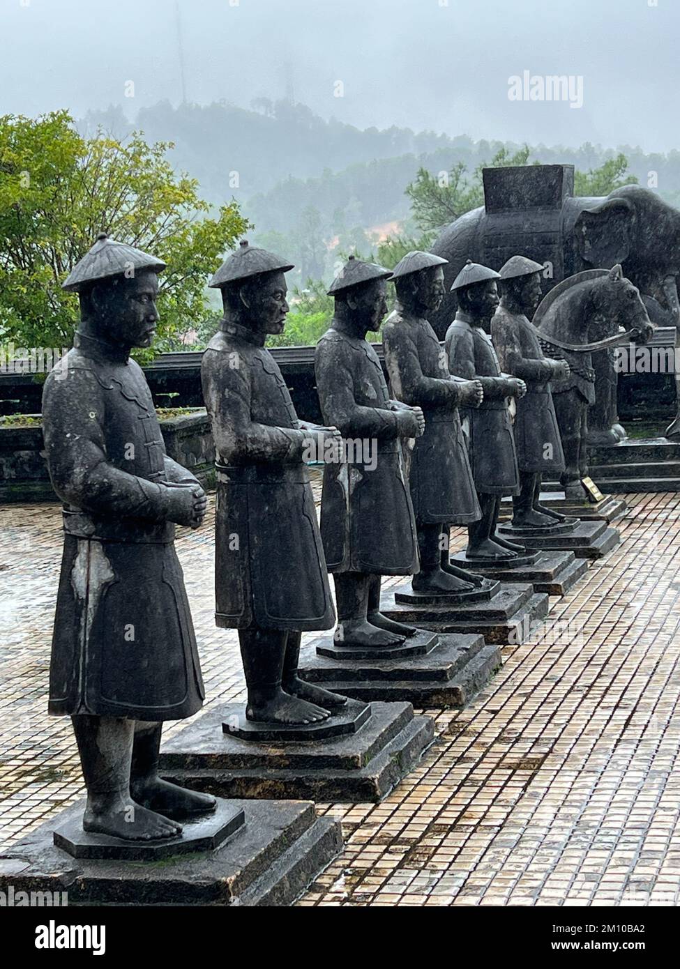 Human statue at emperor tomb Hue Vietnam Stock Photo - Alamy
