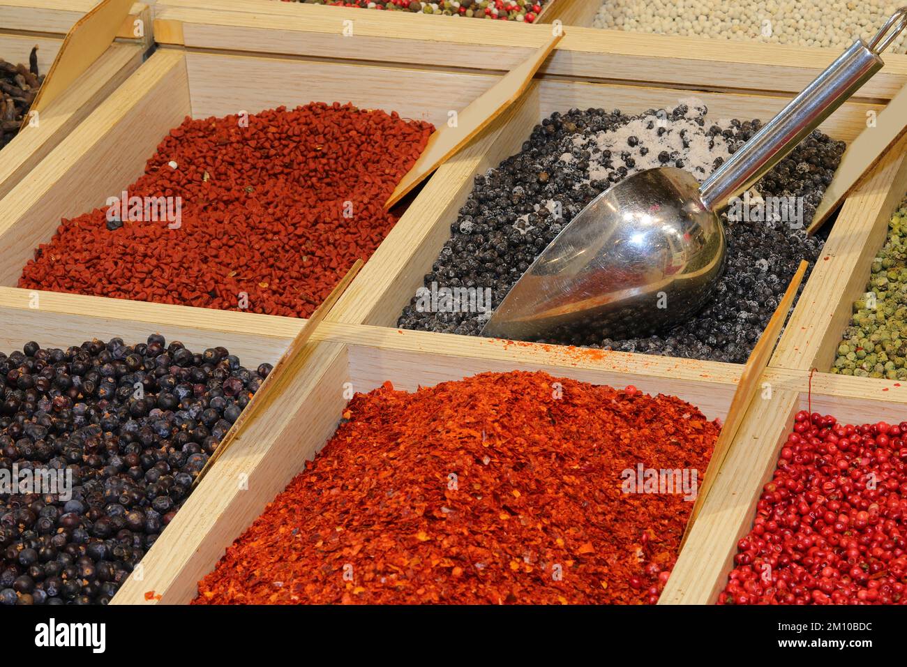 stall with the exotic spicy spices from all over the world Stock Photo ...
