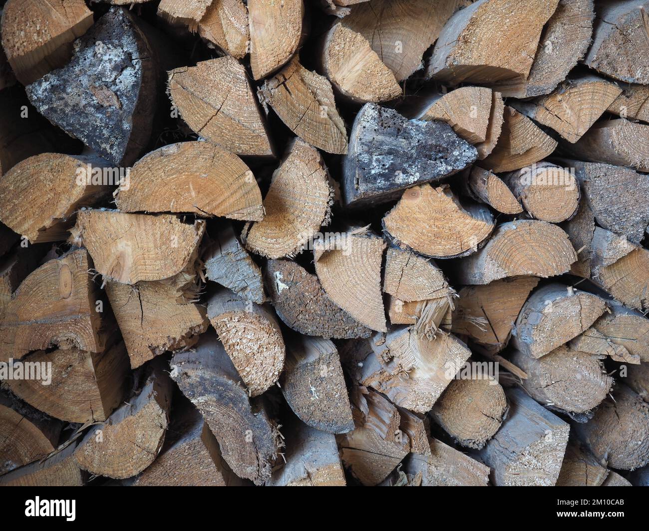 firewood logs texture useful as a background Stock Photo - Alamy