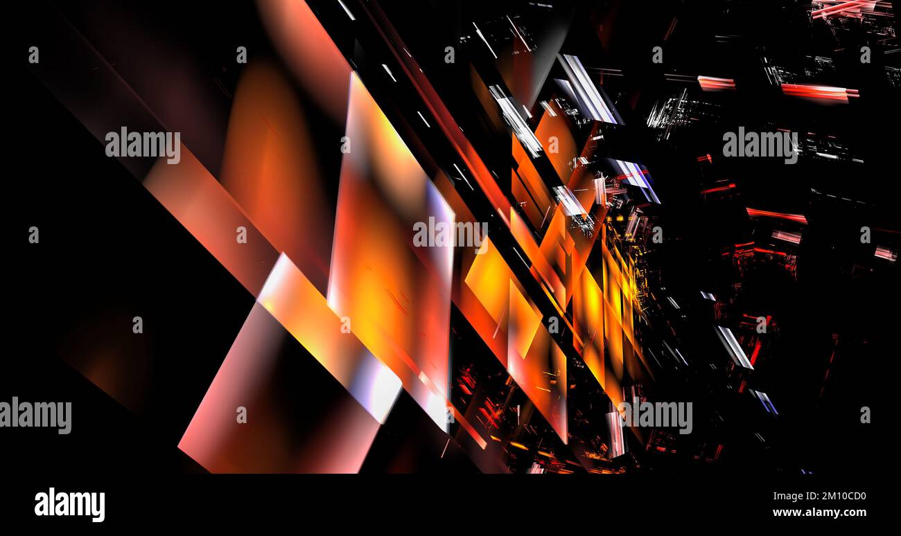 Three-dimensional 3D fractal texture. Computer generated abstract ...