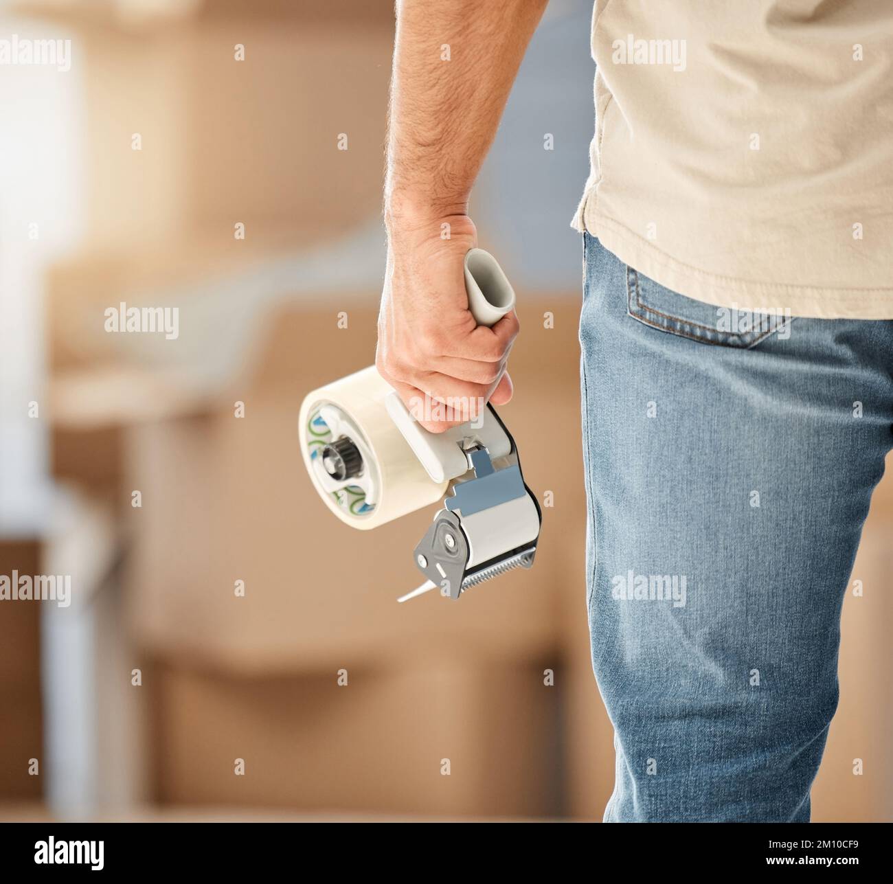 Ill seal everything safely. Closeup shot of an unrecognisable man ...