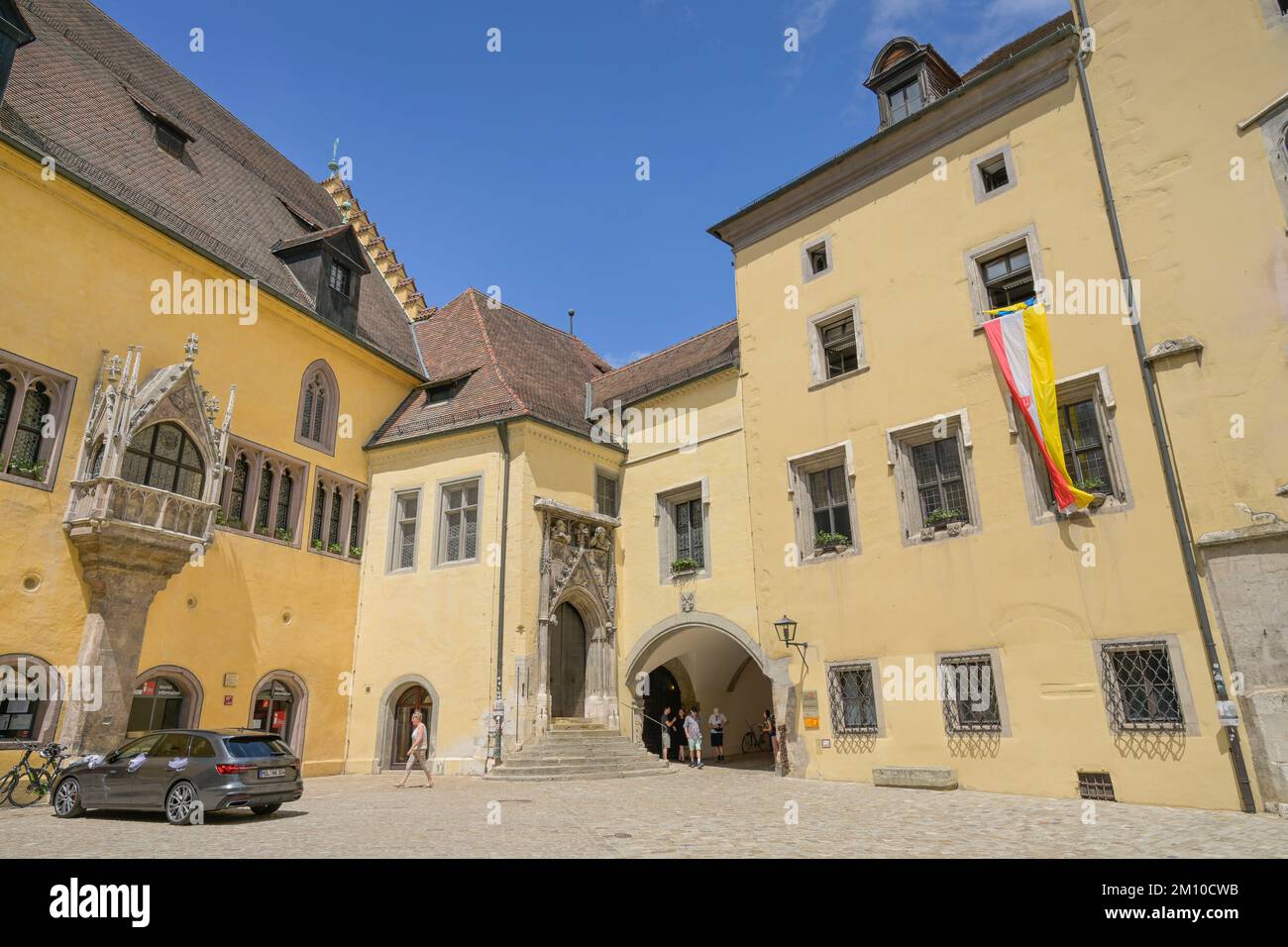 Altes Rathaus, Altstadt, Rathausplatz, Regensburg, Bayern, Deutschland ...
