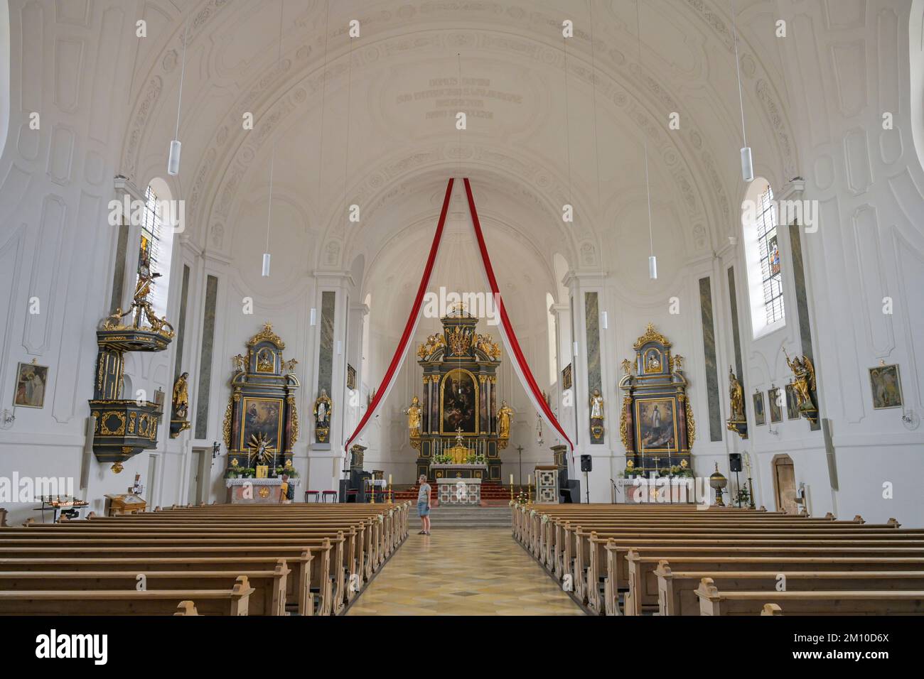 Pfarrkirche St. Walburga, Beilngries, Bayern, Deutschland Stock Photo ...