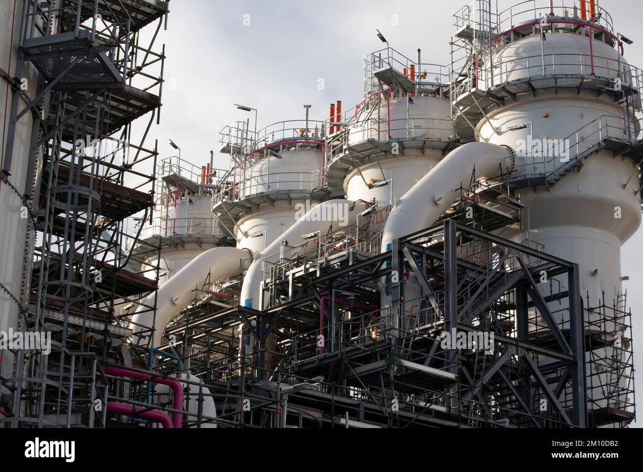 Illustration picture shows the Steelanol plant during the inauguration ...