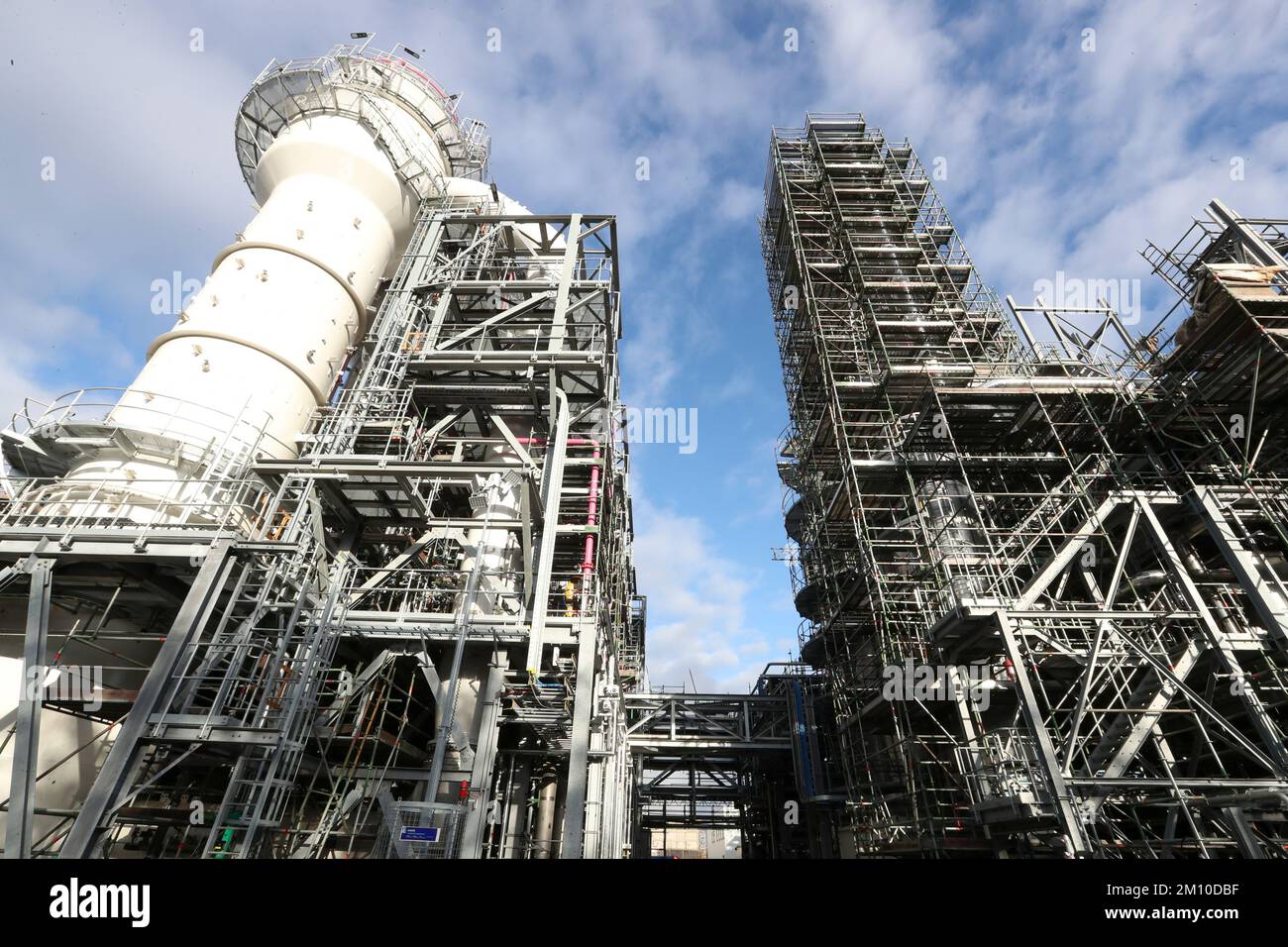 Illustration picture shows the Steelanol plant during the inauguration ...