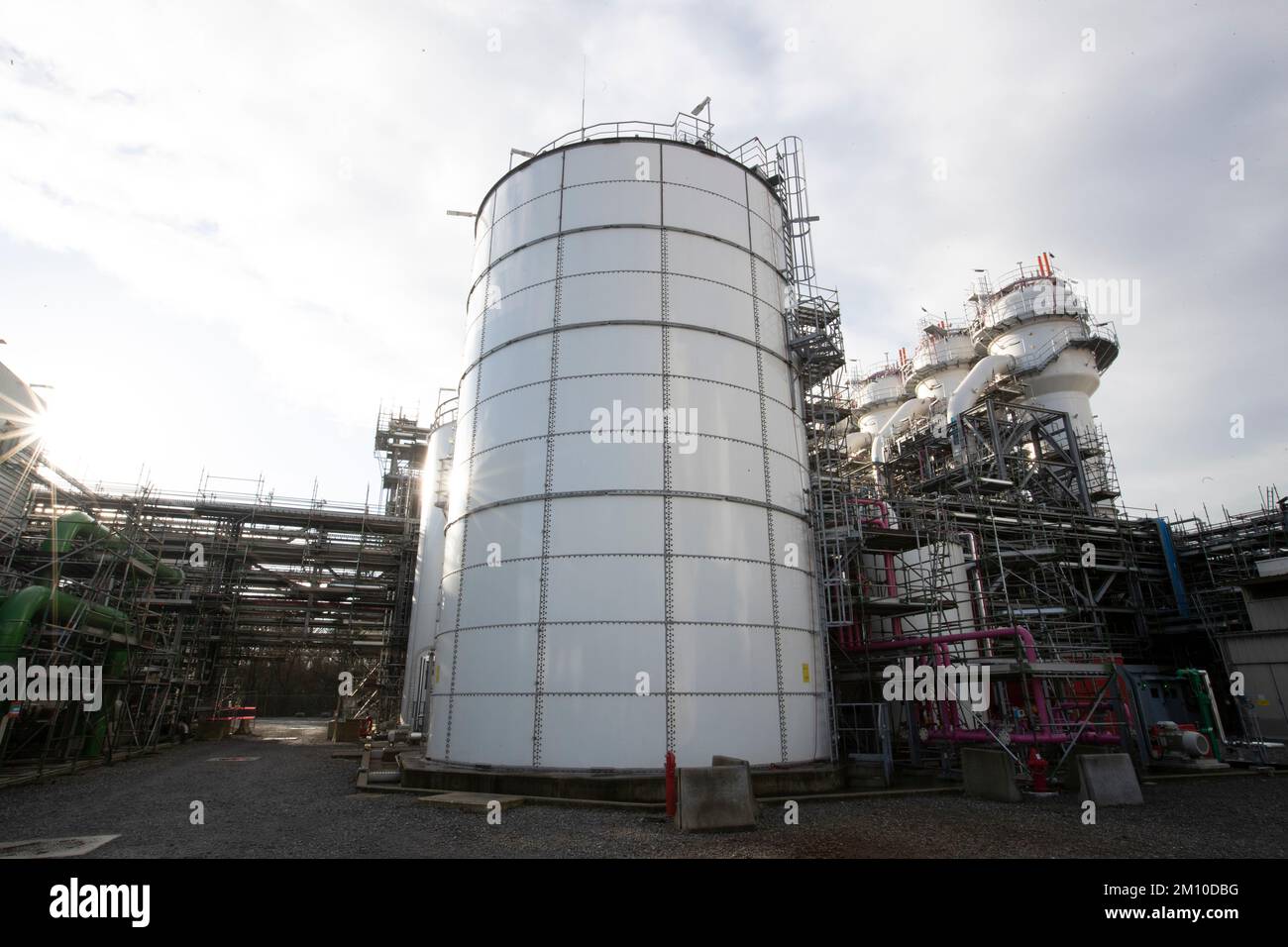 Illustration picture shows the Steelanol plant during the inauguration ...