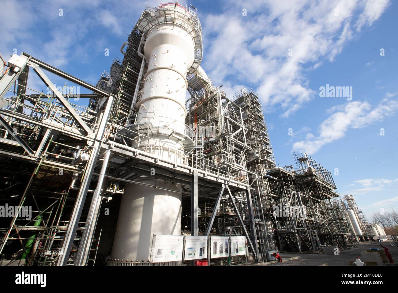 Illustration picture shows the Steelanol plant during the inauguration ...