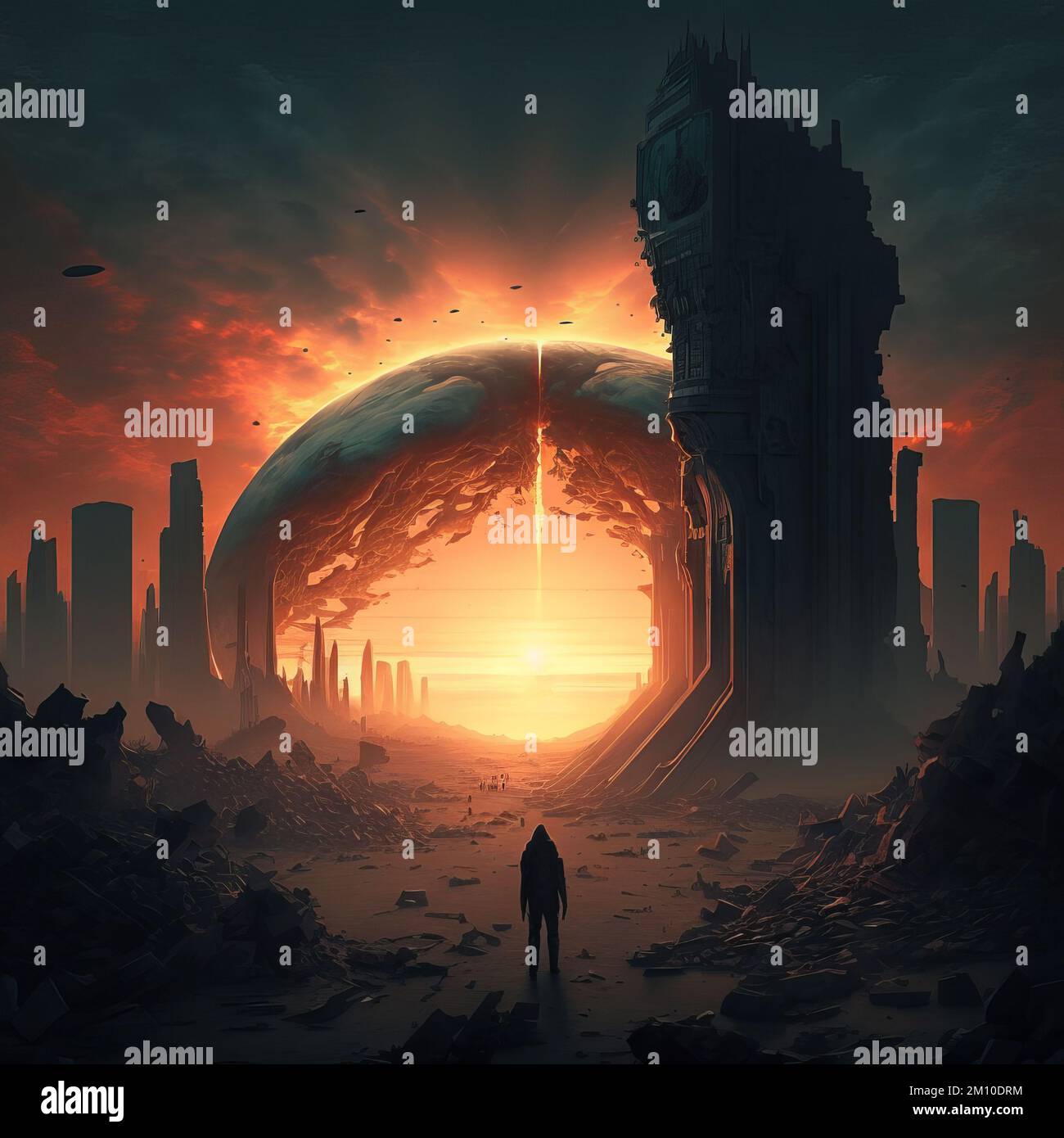 Sci fi planet scene hi-res stock photography and images - Alamy