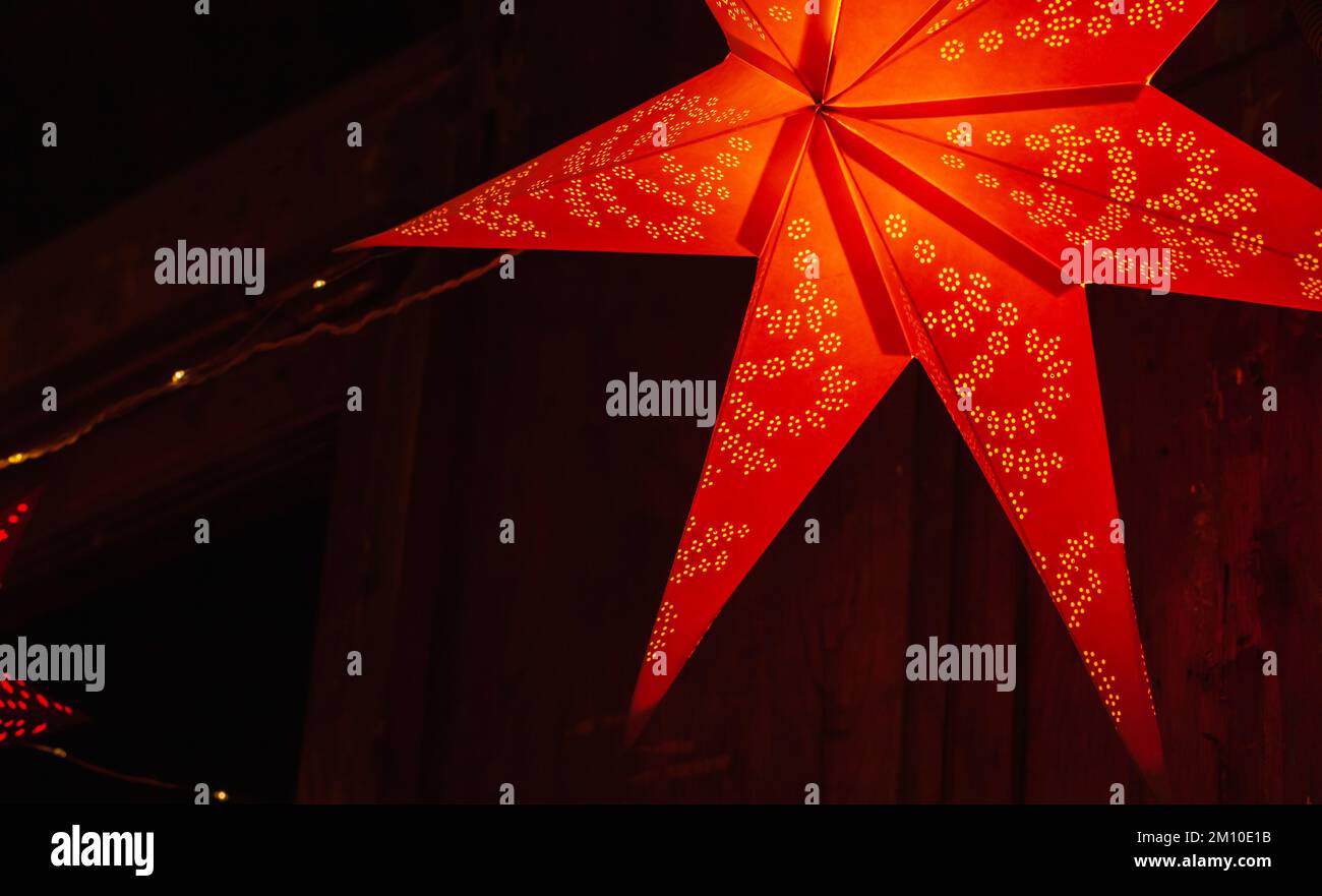 Beautiful red christmas lantern hi-res stock photography and images - Alamy