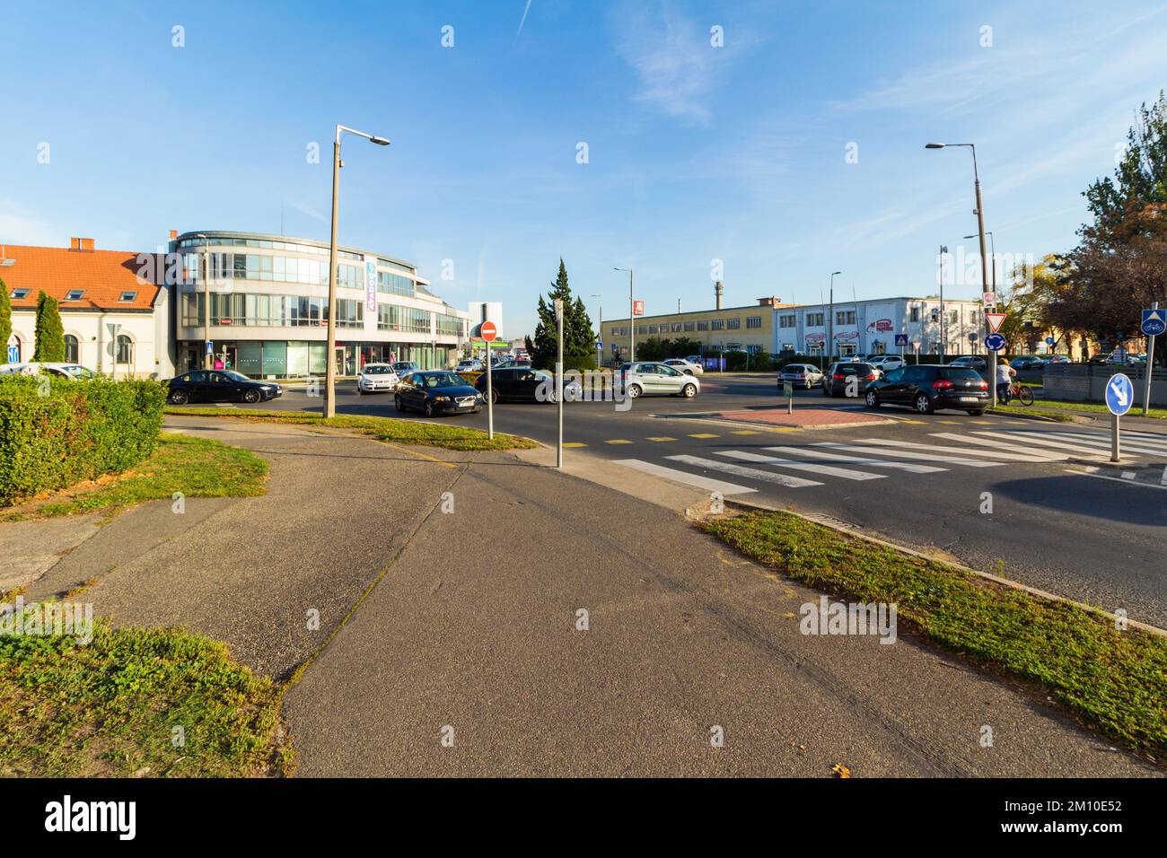 Roundabout at Koszegi ut - Gyori ut, Sopron, Hungary Stock Photo - Alamy