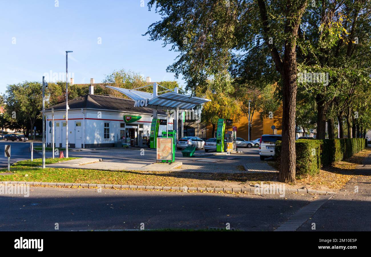 MOL petrol gas station, Sopron, Hungary Stock Photo - Alamy