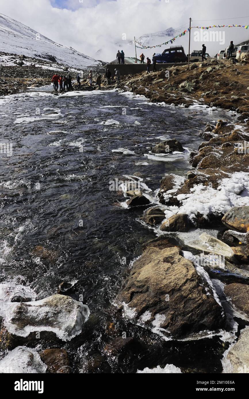 beautiful yumesodong valley or zero point. beautiful mountain river ...