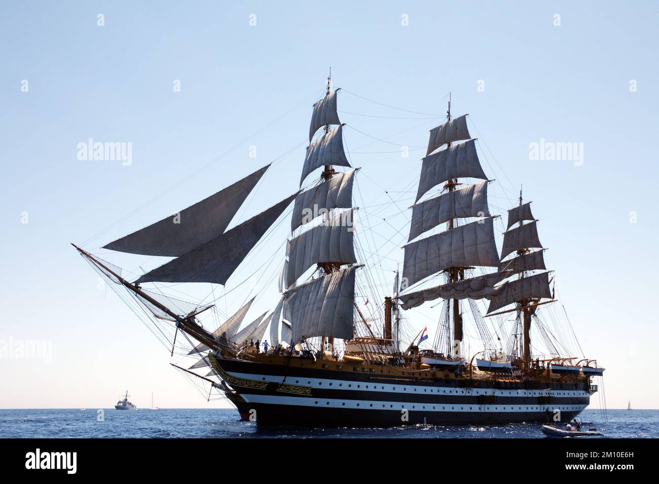 Italian tall ship Amerigo Vespucci, 2007 Stock Photo - Alamy