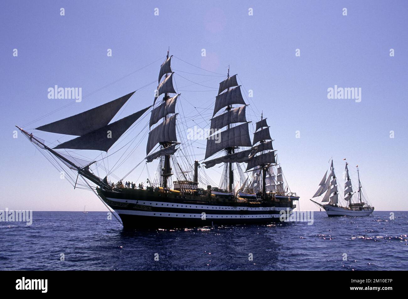Italian tall ship Amerigo Vespucci, 2007 Stock Photo - Alamy