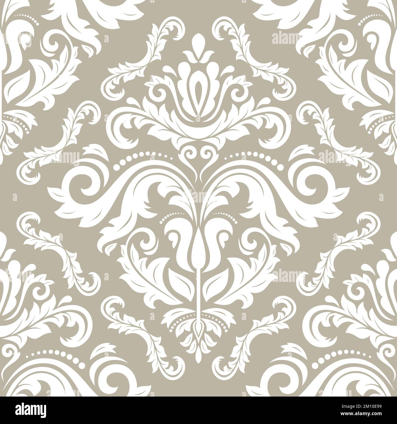 Orient classic golden and white pattern. Seamless abstract background ...