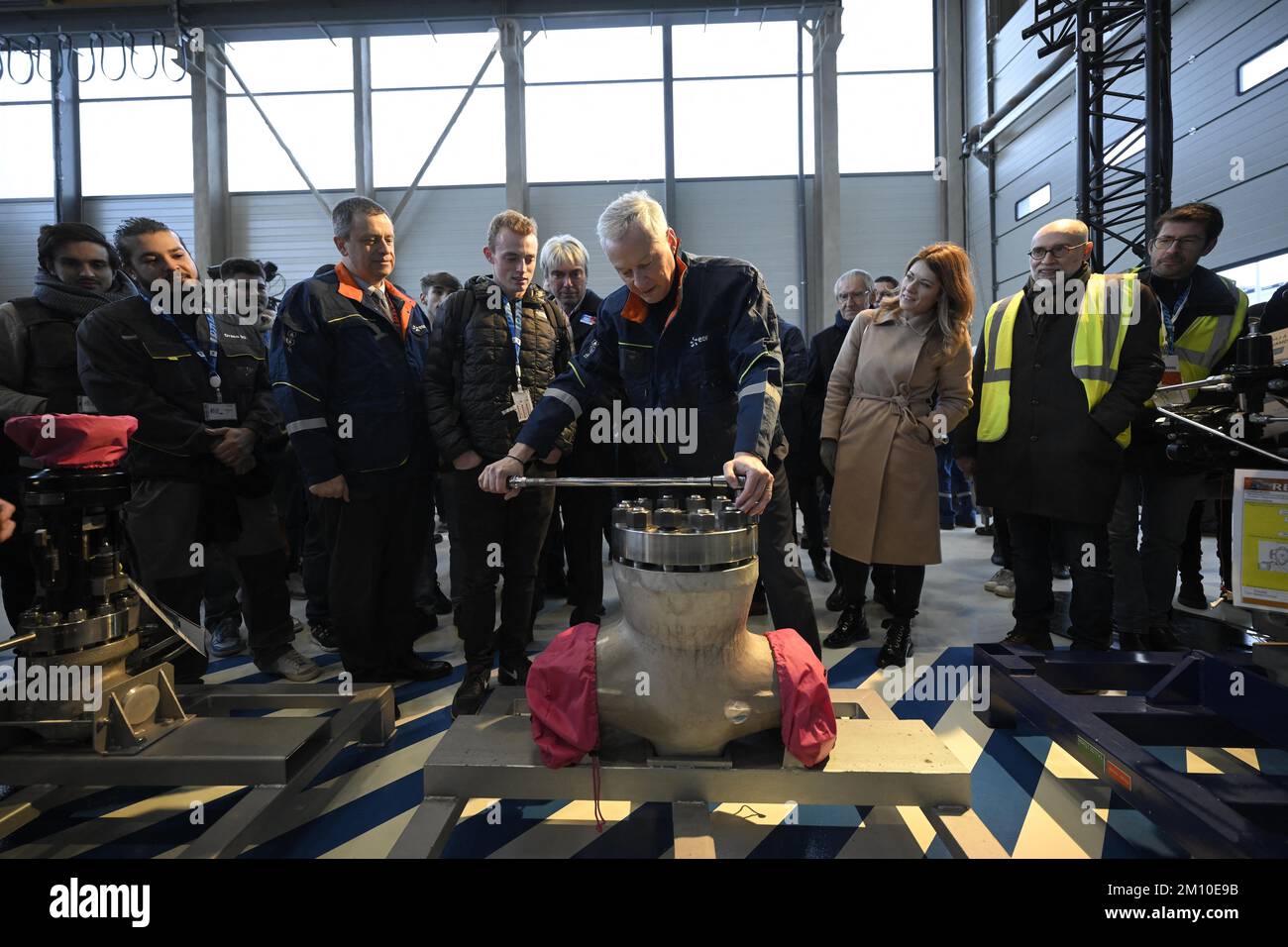 Economy Minister Bruno Le Maire and EDF CEO Luc Remont visit to the ...