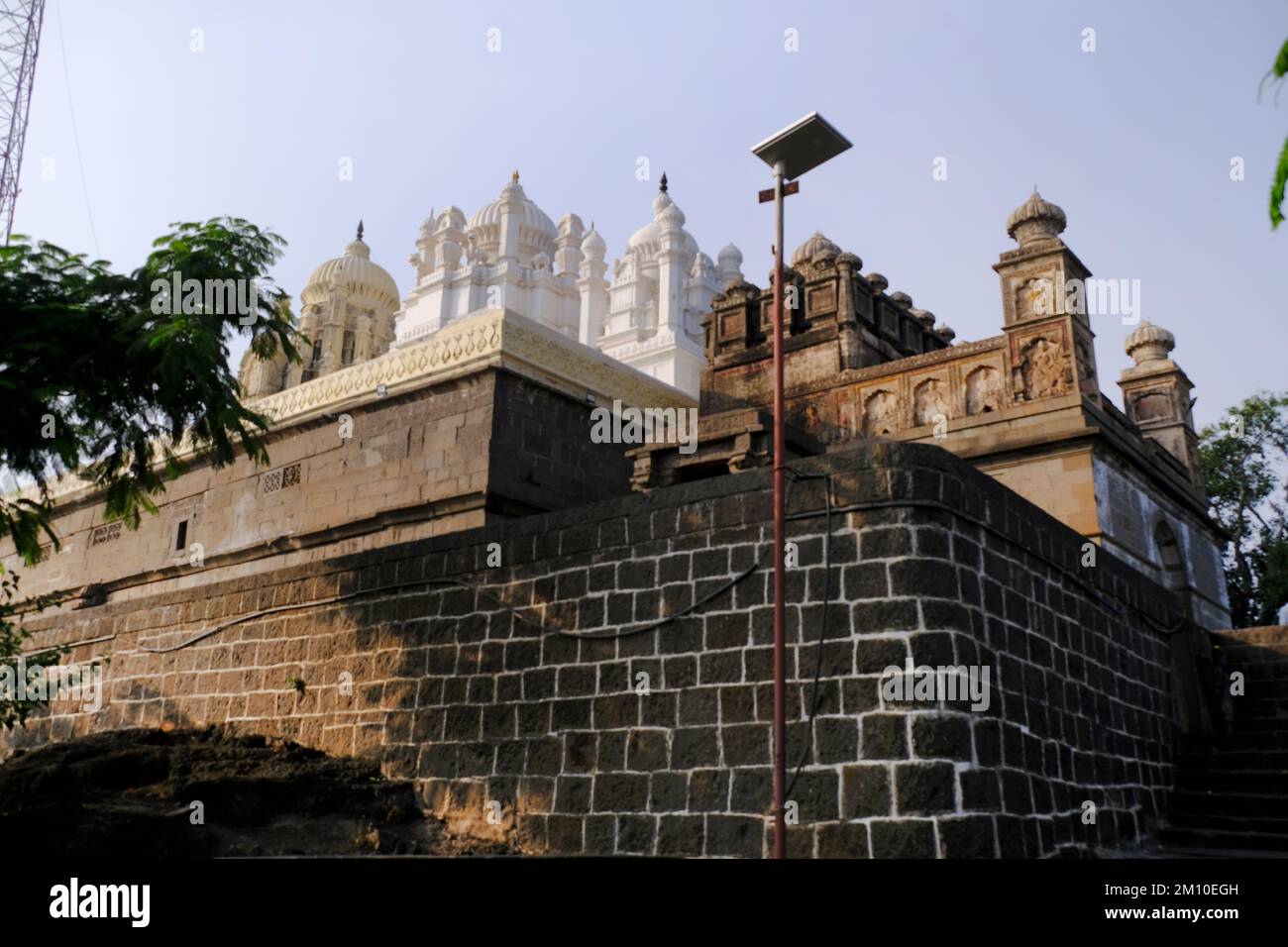 08 December 2022, Pune, India, Bhuleshwar Temple near Pune India, Hill ...