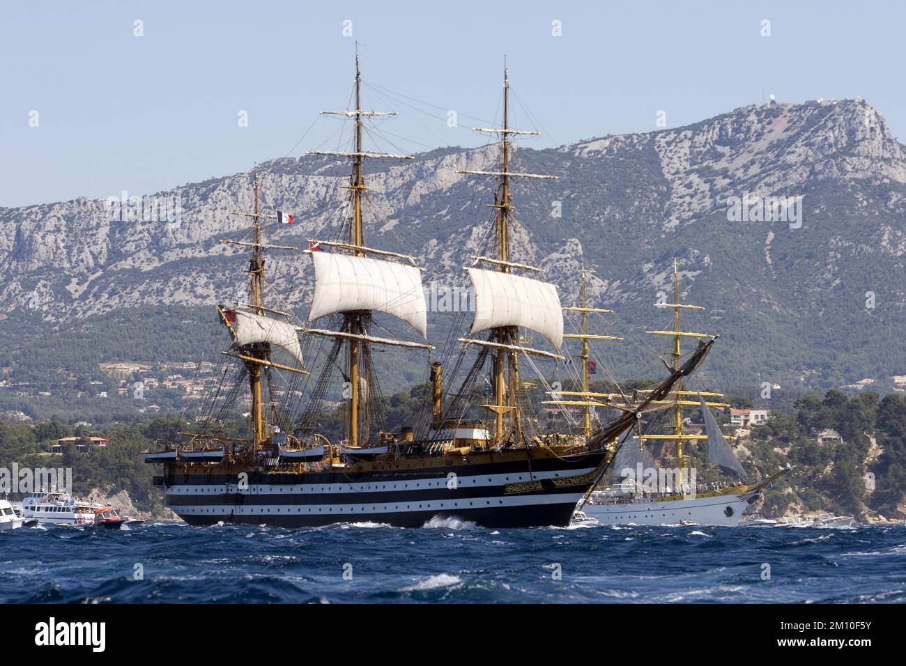 Italian Navy tall ship Amerigo Vespucci Stock Photo - Alamy