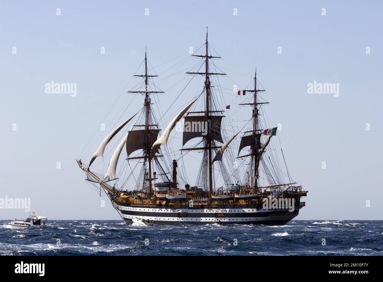 Italian Navy tall ship Amerigo Vespucci Stock Photo - Alamy