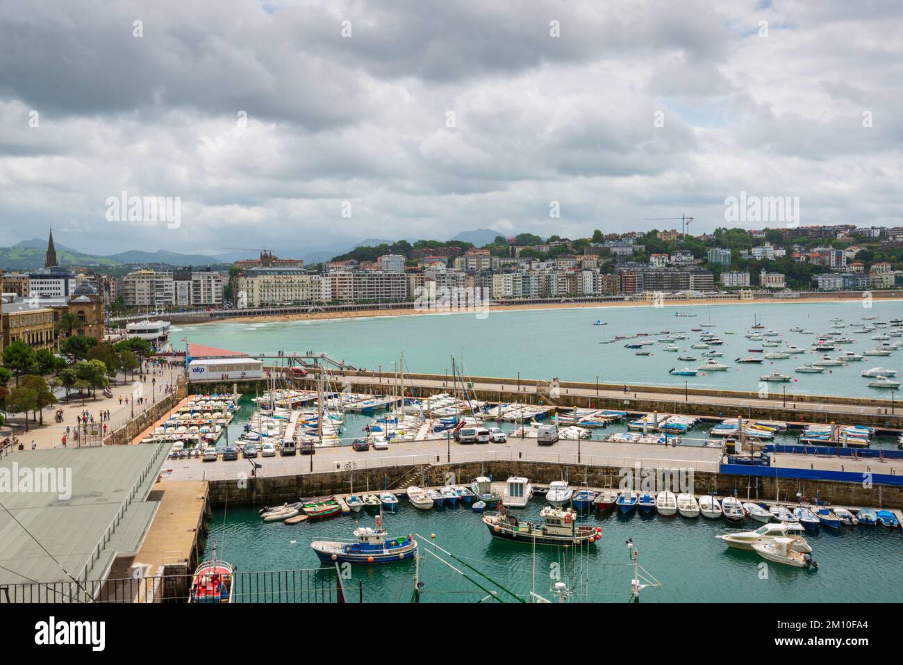 View of the docks in a city Stock Photo - Alamy