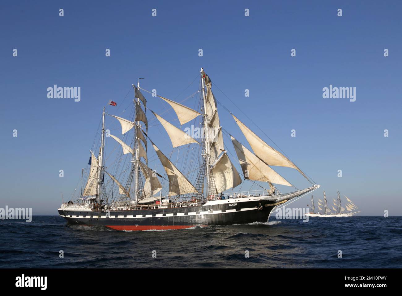 French barque Belem, tall ships race off Lisbon, 2016 Stock Photo - Alamy
