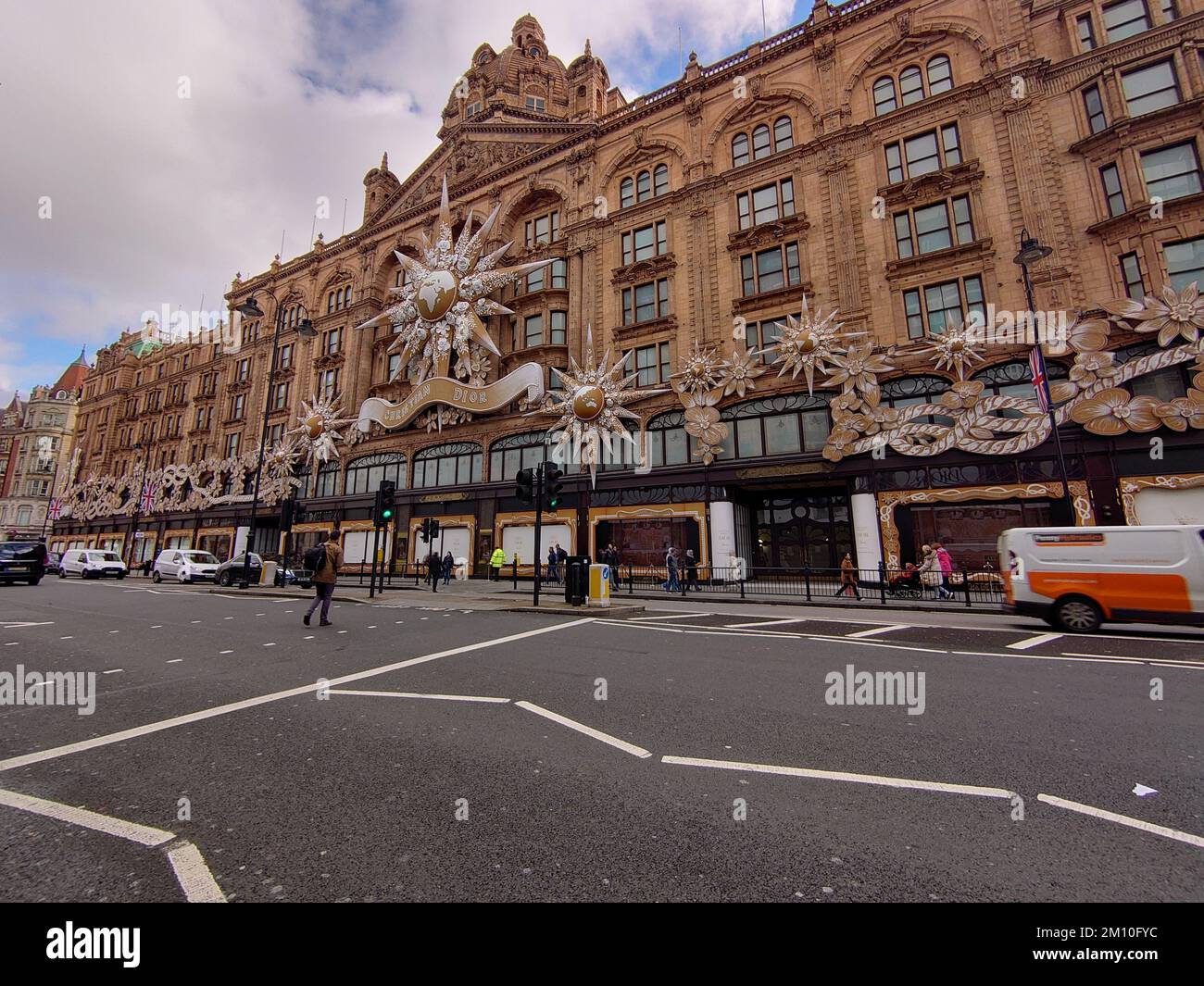 The surroundings of Brompton street Westminster's London Stock Photo ...