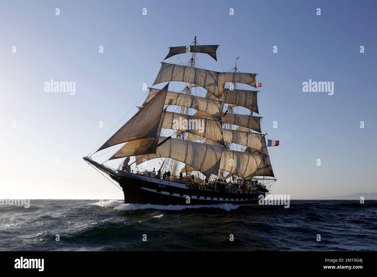 French barque Belem, tall ships race off Lisbon, 2016 Stock Photo - Alamy