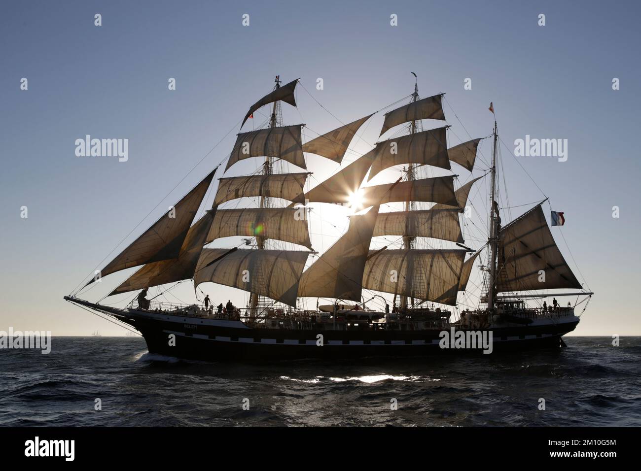 French barque Belem, tall ships race off Lisbon, 2016 Stock Photo - Alamy