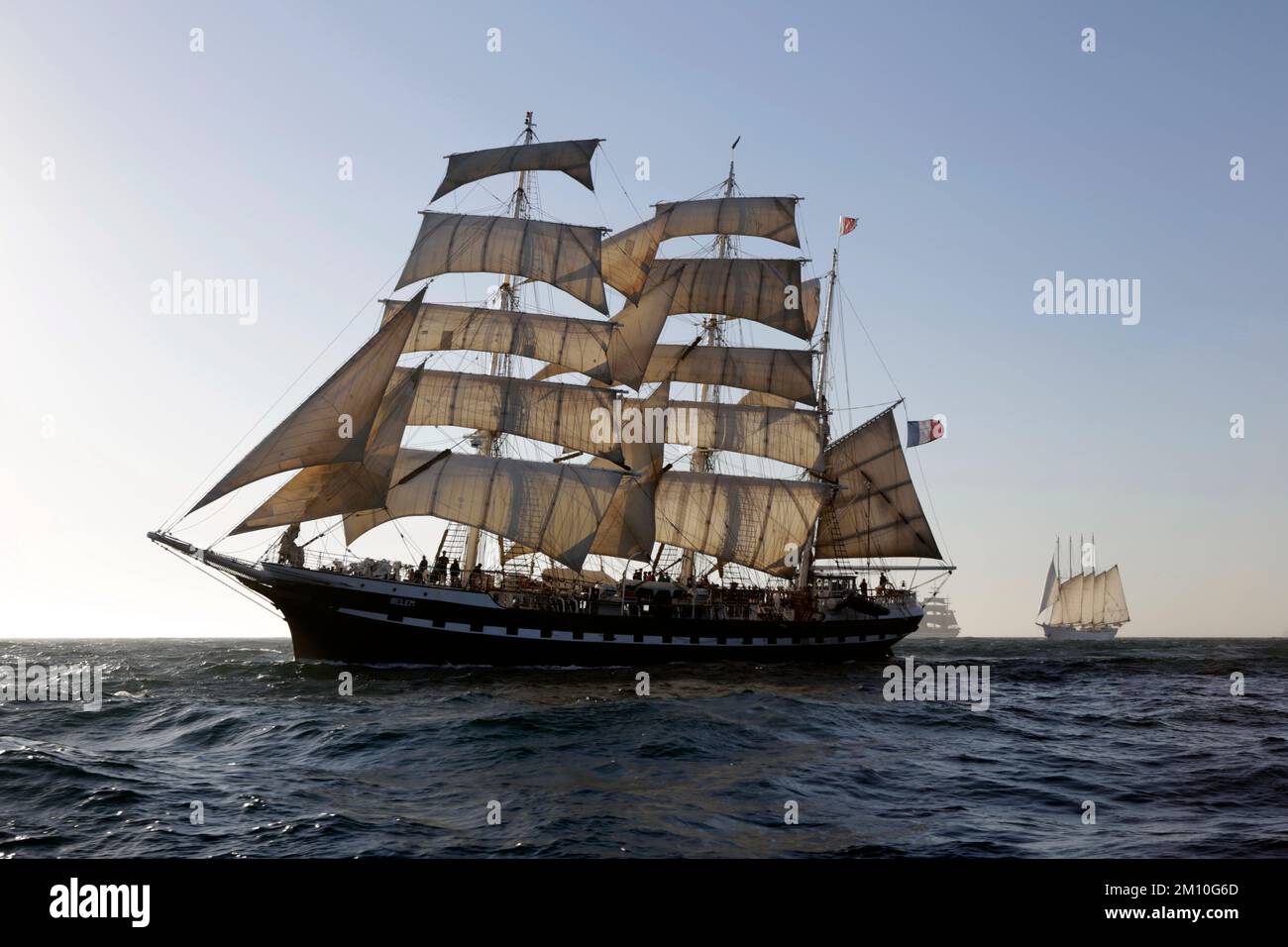 French barque Belem, tall ships race off Lisbon, 2016 Stock Photo - Alamy