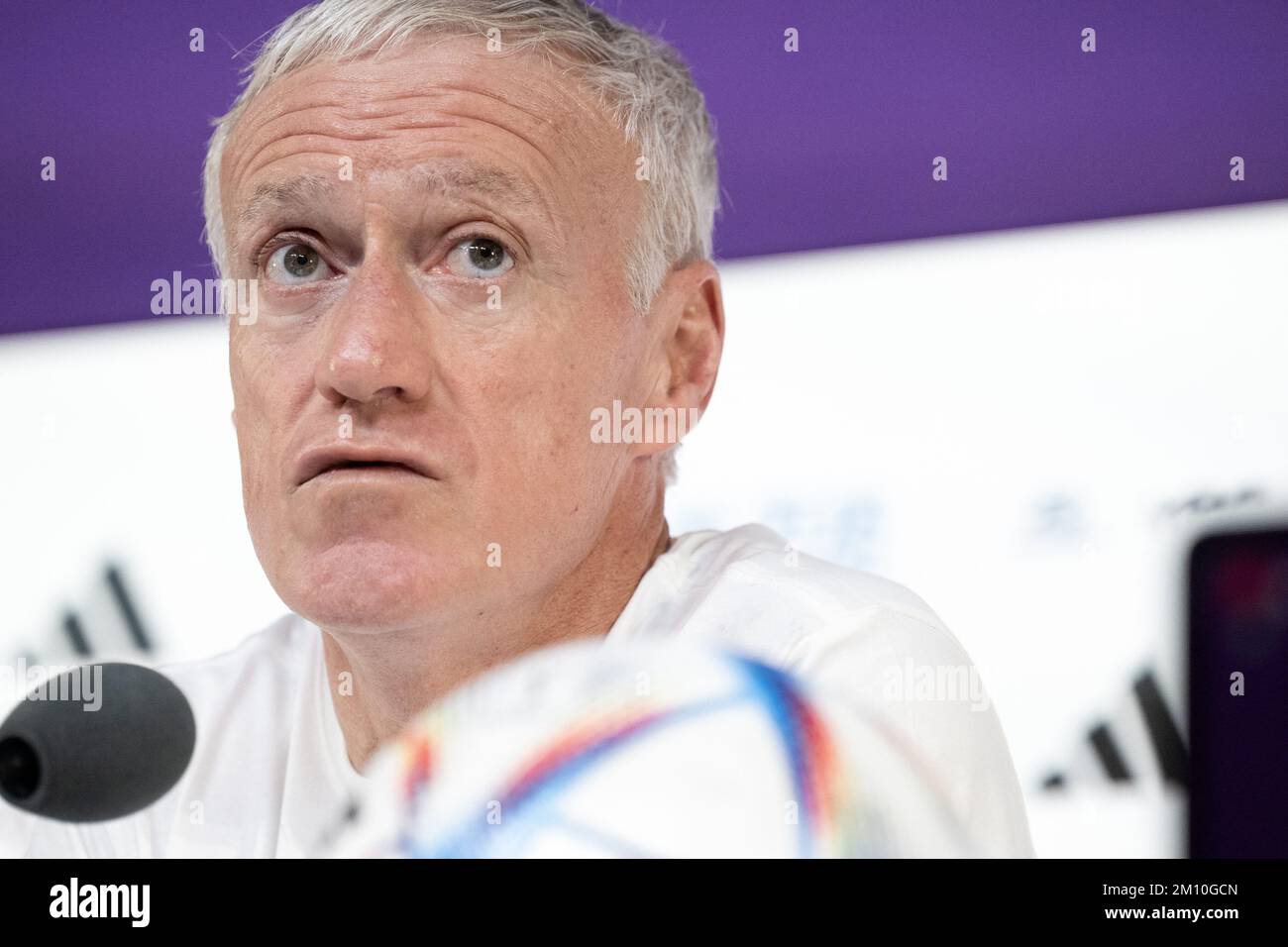Didier Deschamps coach of France speaks during France Press Conference ...