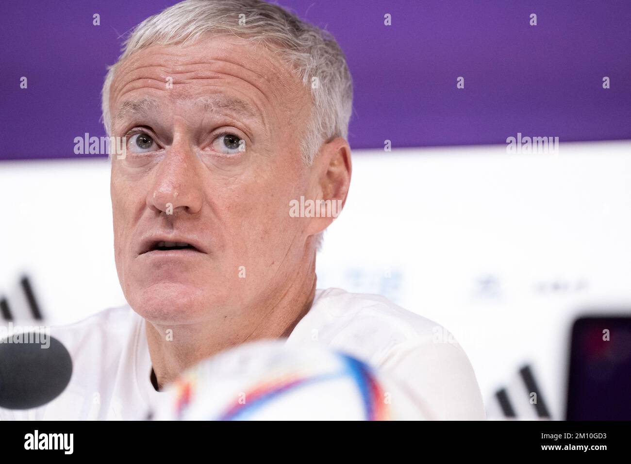 Didier Deschamps coach of France speaks during France Press Conference ...