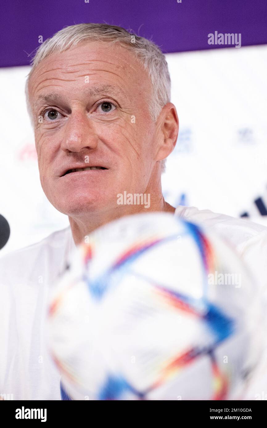 Didier Deschamps coach of France speaks during France Press Conference ...