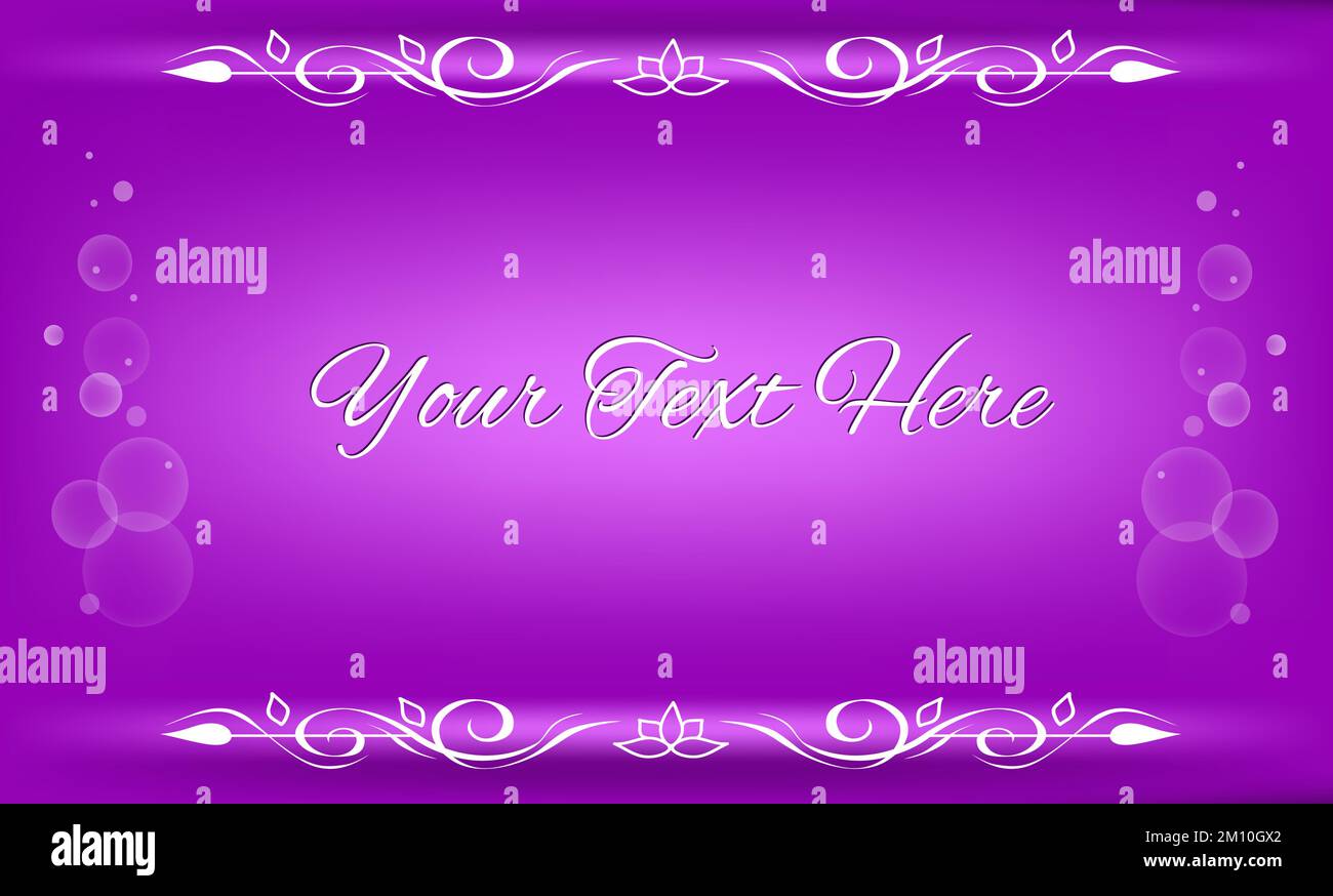 Purple horizontal gradient vintage card template Stock Vector Image ...